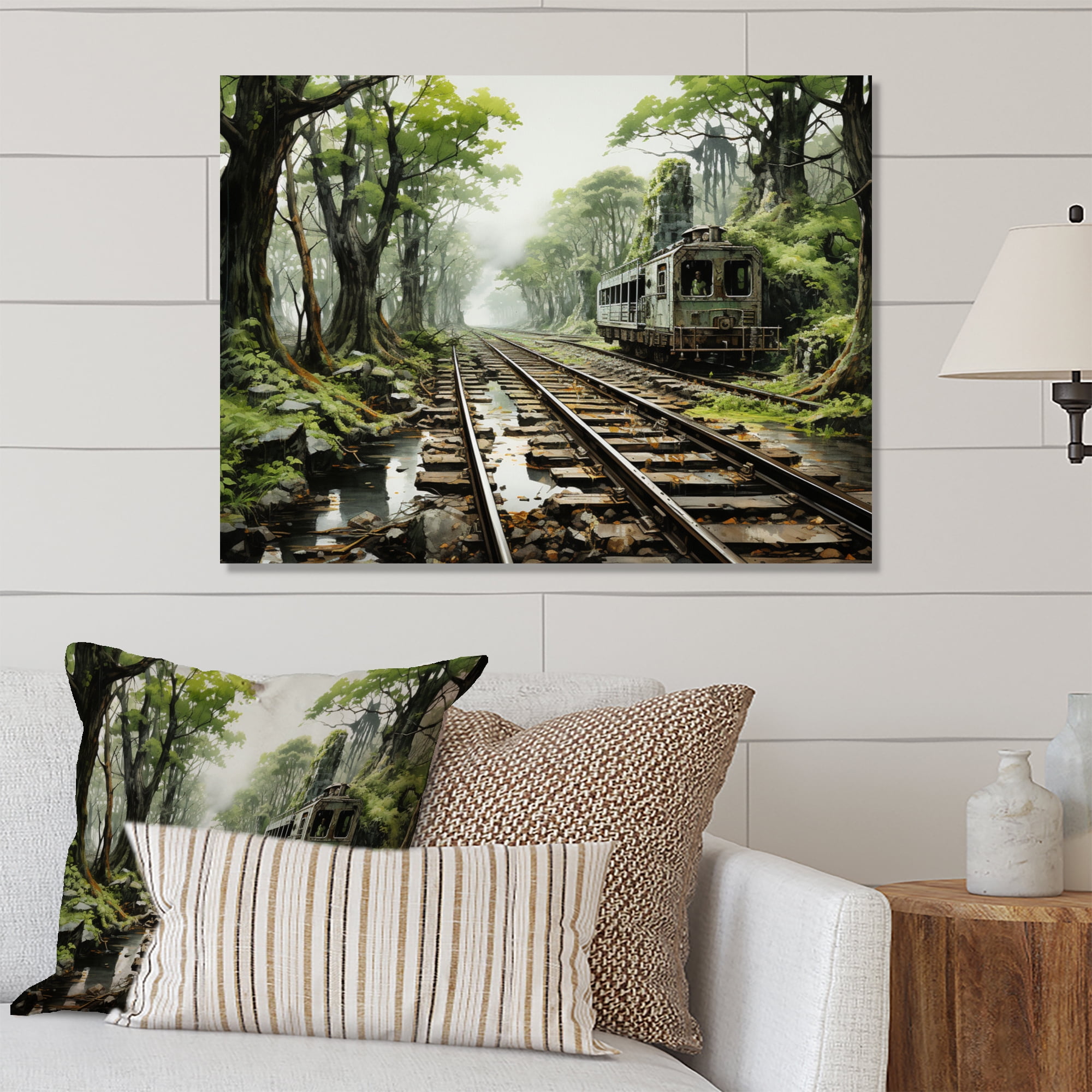 Designart "Green Railway Tracks in Vietnam II" Vietnam Metal Art Living ...