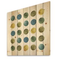 Designart 'Joy Geometric Simple' Mid-Century Modern Print on Natural ...