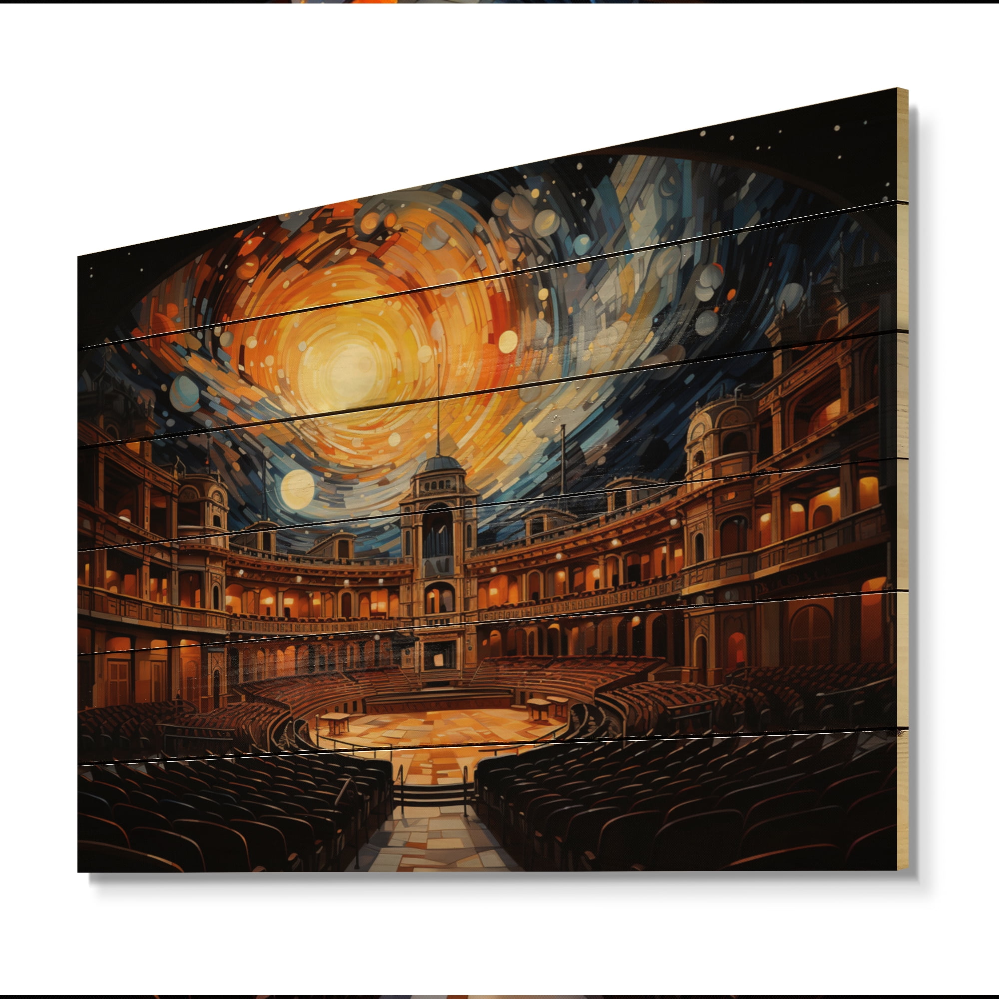 Designart "Hall Of Concert Halls art painting VI" Architecture Print on ...