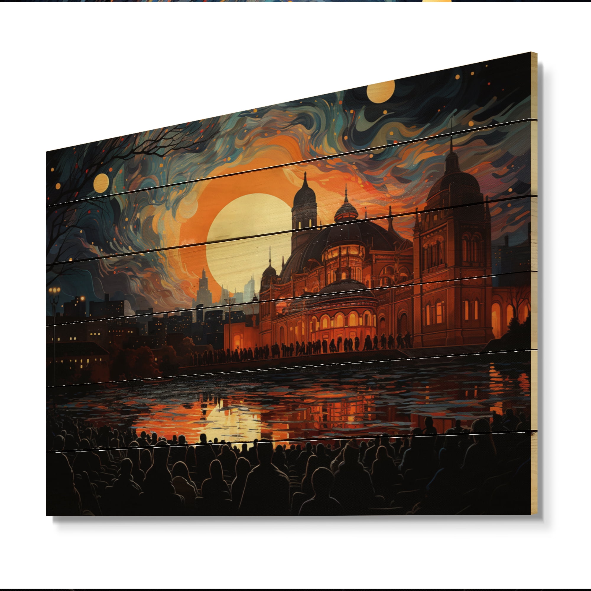 Designart "Hall Of Concert Halls art painting VII" Architecture Print ...