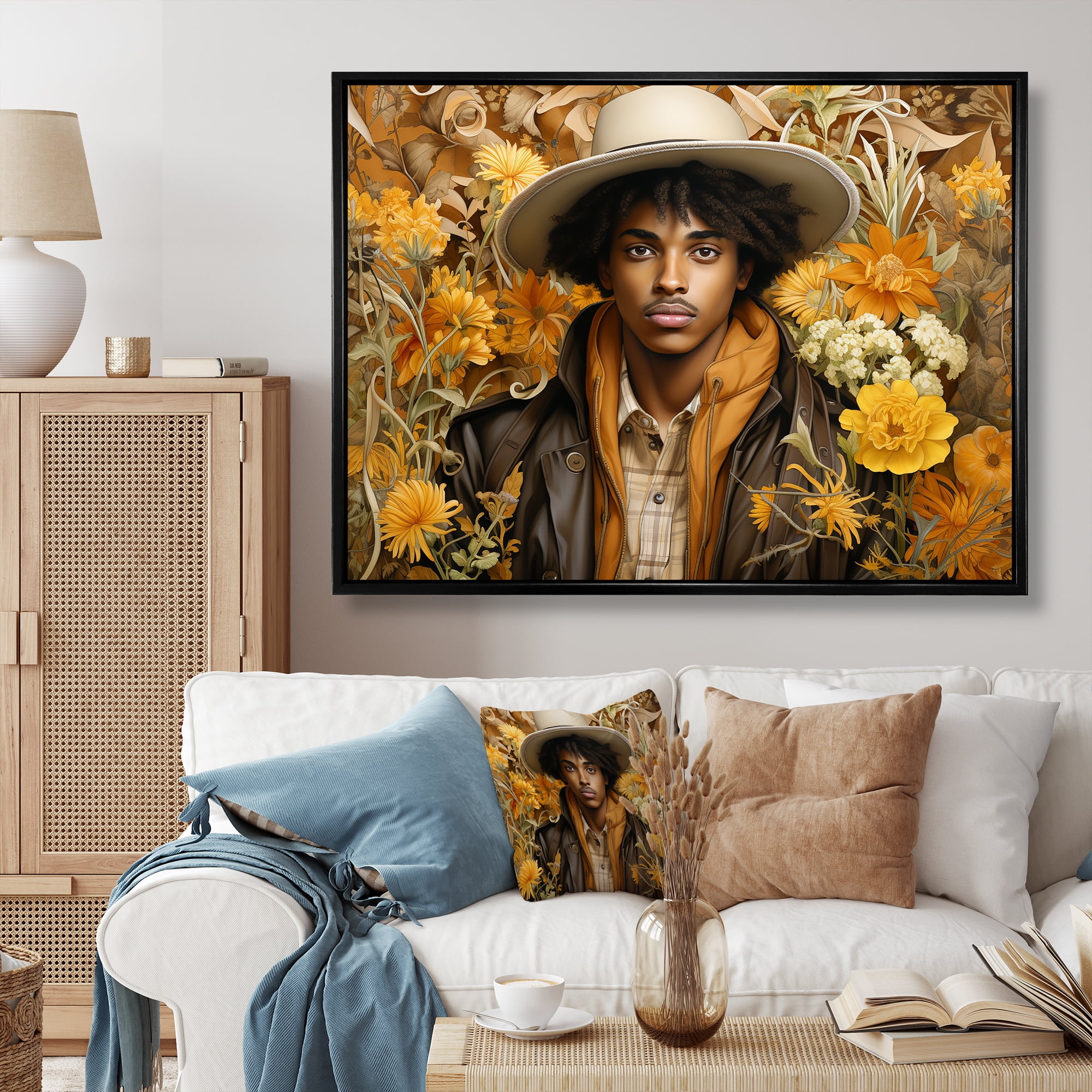 Designart "Harlem Renaissance African American Man" People Framed Wall ...