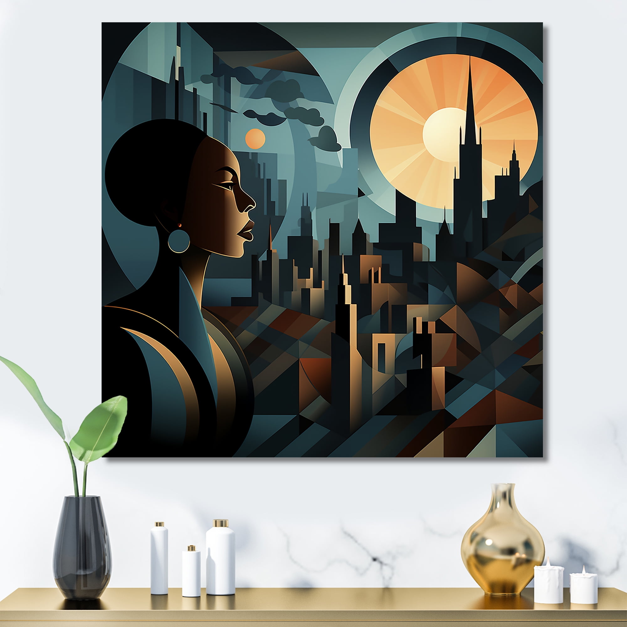 Designart "Harlem Renaissance Portrait II" People Wall Art - Global ...