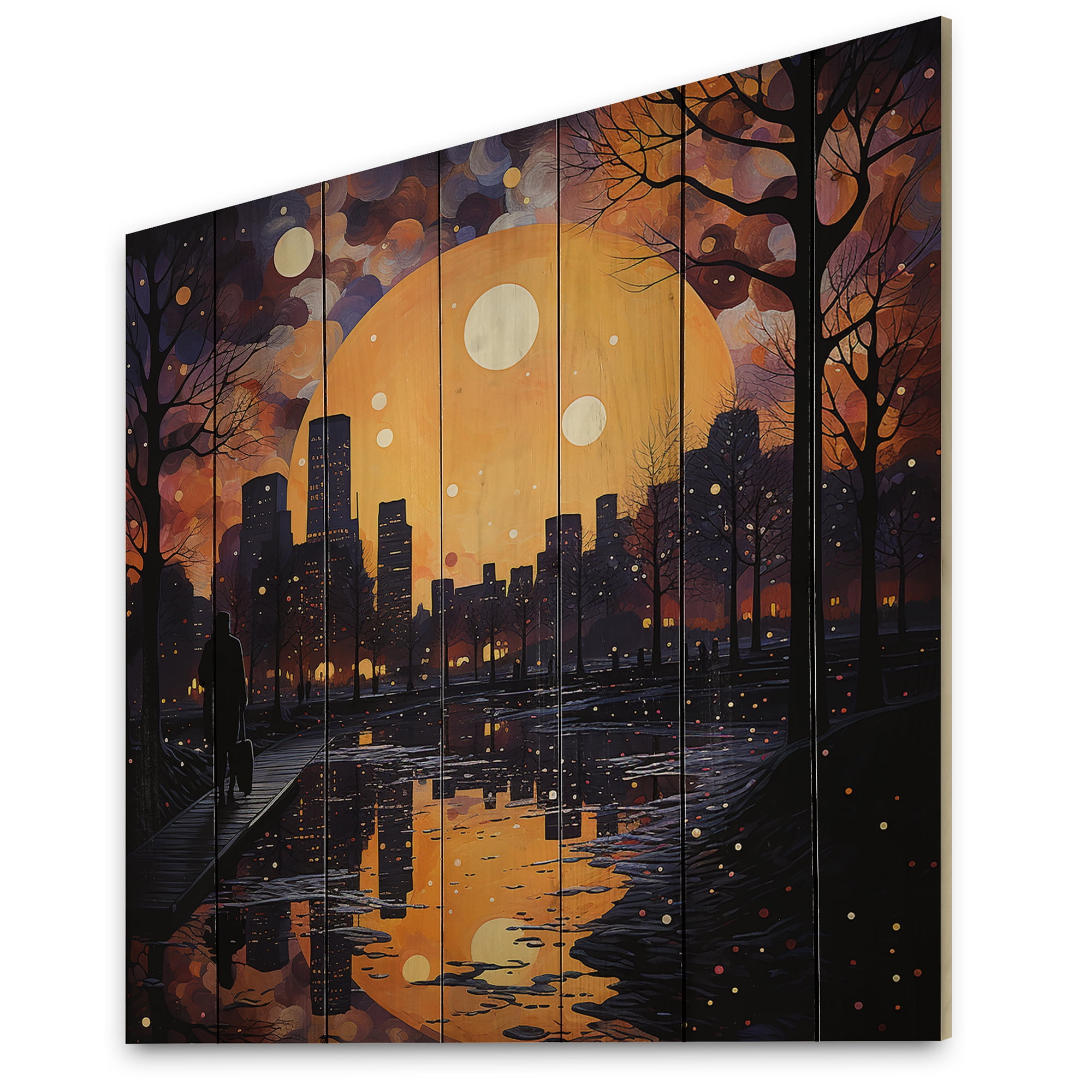 Designart "Harlem Renaissance Reflections Painting II" Pointillism ...