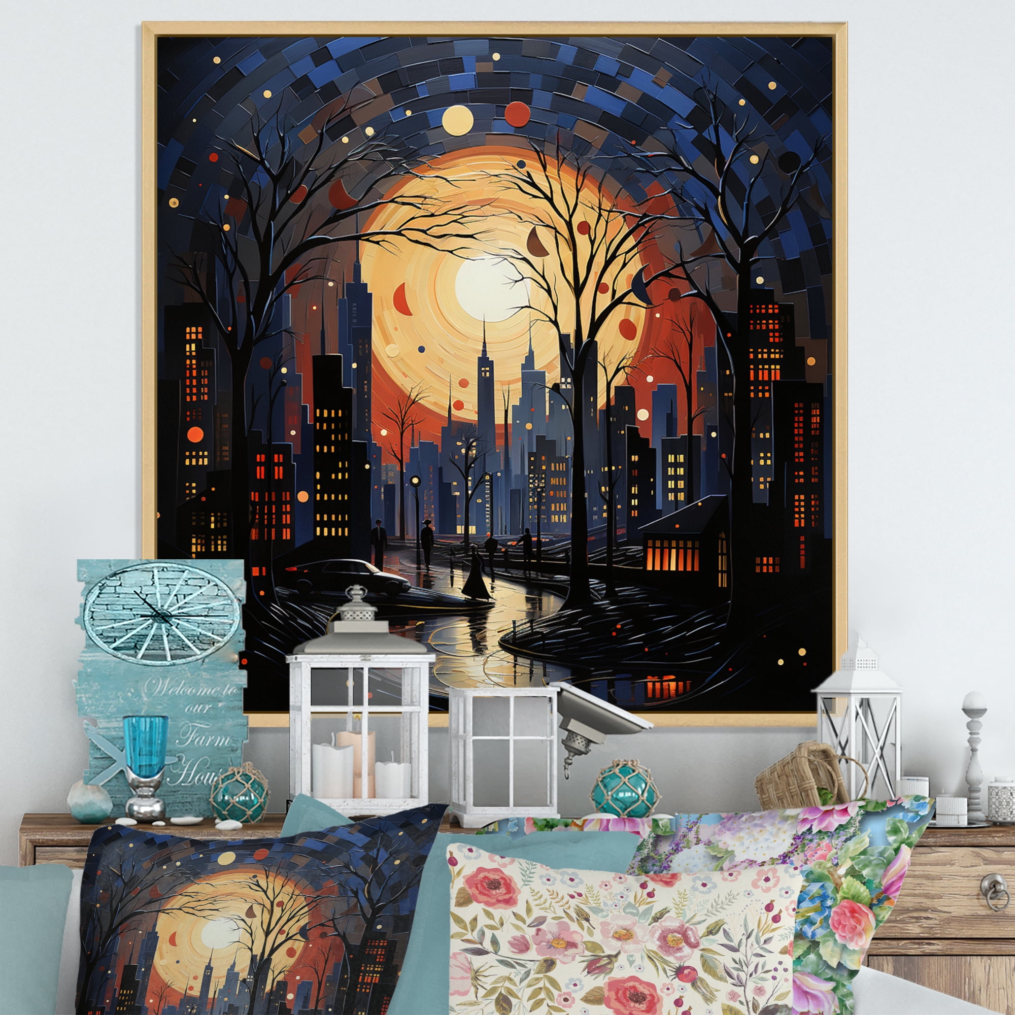 Designart "Harlem at Night Vibrant Renaissance Vibes III" Harlem ...