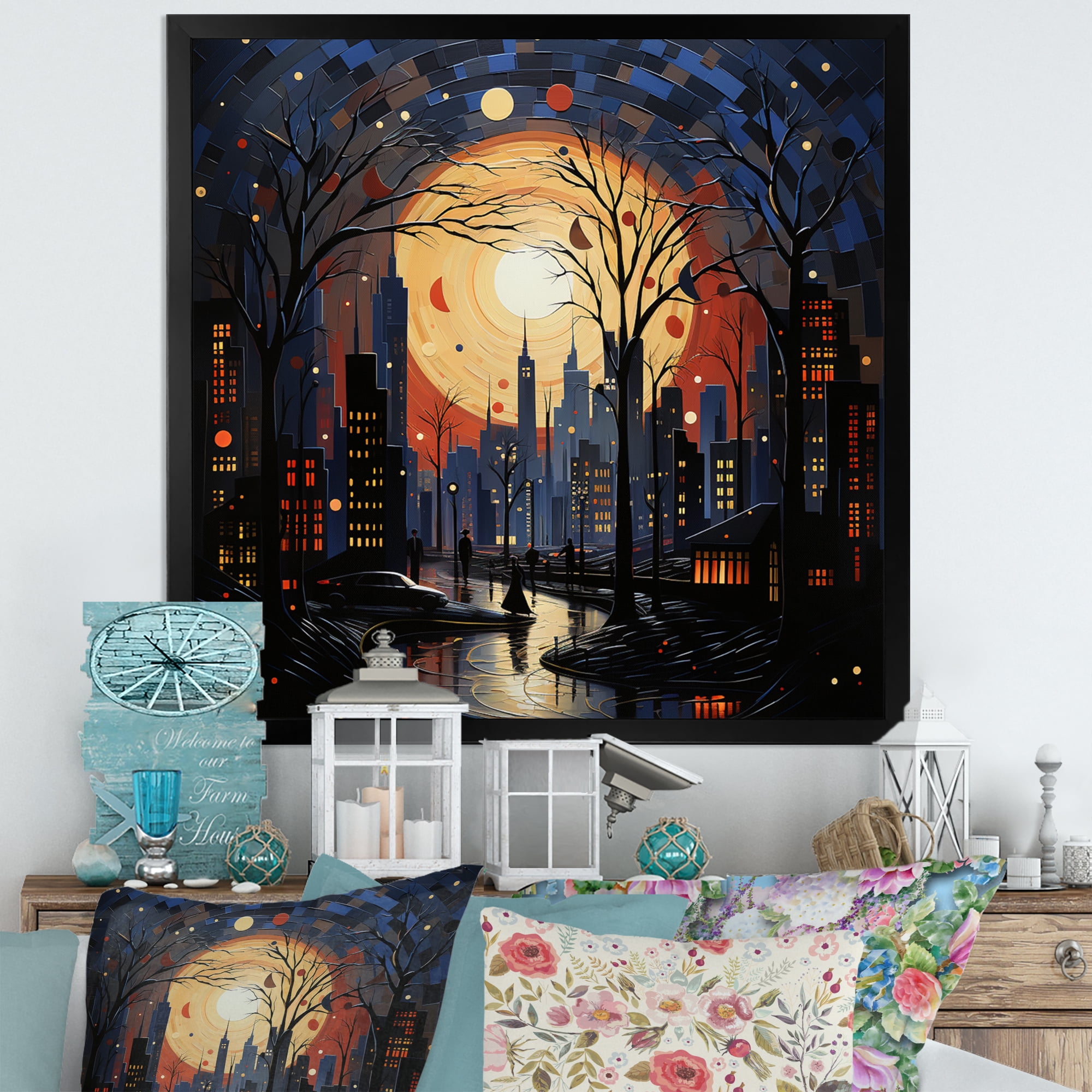 Designart "Harlem at Night Vibrant Renaissance Vibes III" Harlem ...
