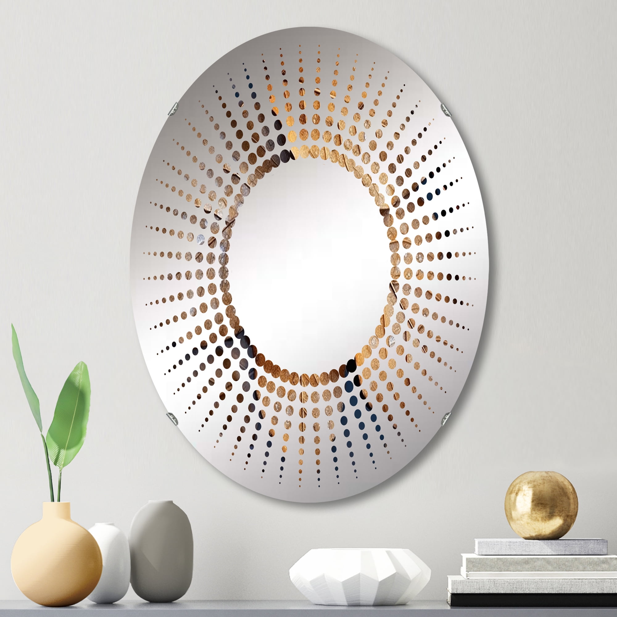Designart "Harmonious Autumn Leaves in Sunlight VI" Leaves Starburst ...