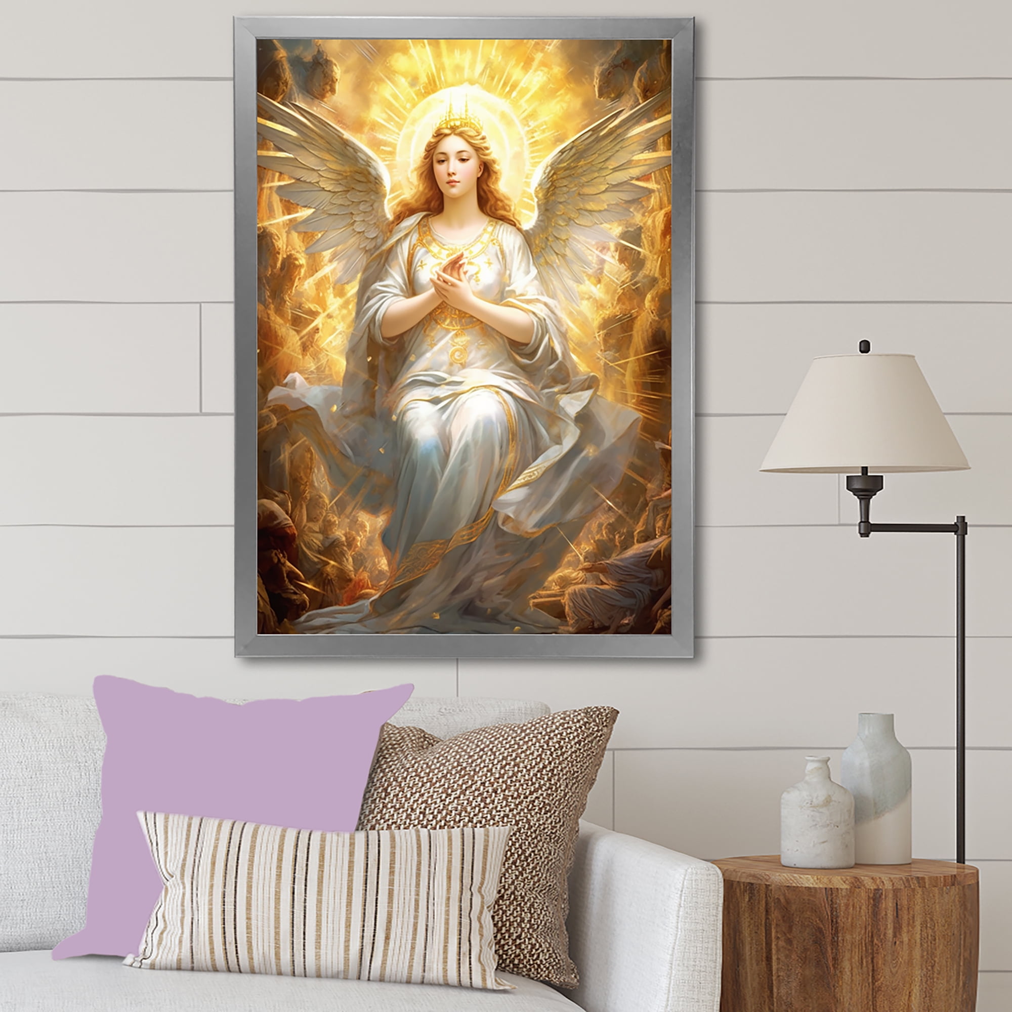 Designart "Heavenly Praying Of The Beautiful Virgin Of Peace I ...