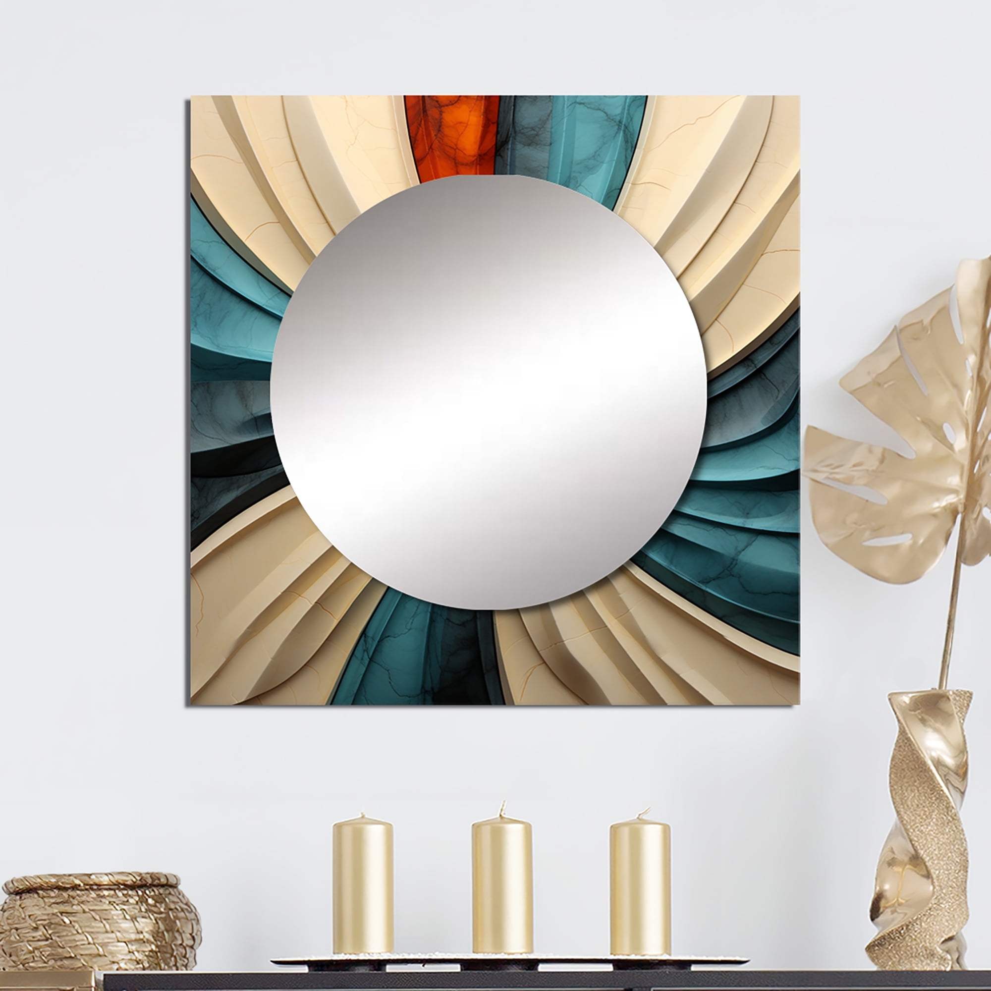 Designart "Helical Wonder Of Celestial Ecstasy III" Abstract Spirals ...