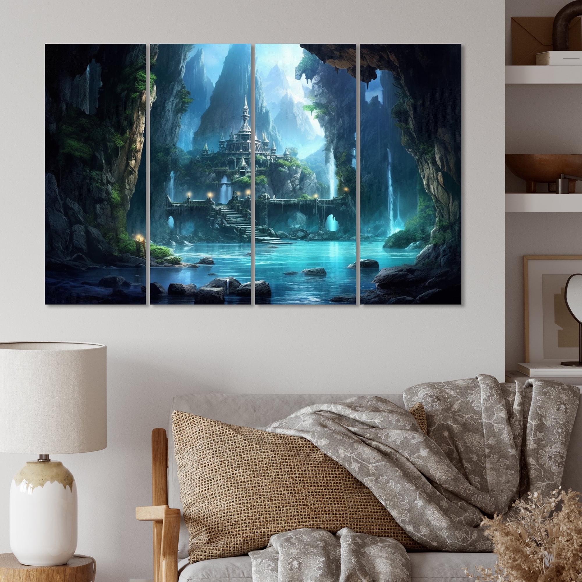 Designart "Hidden Castle Secrets of History" Castles Metal Art Print ...