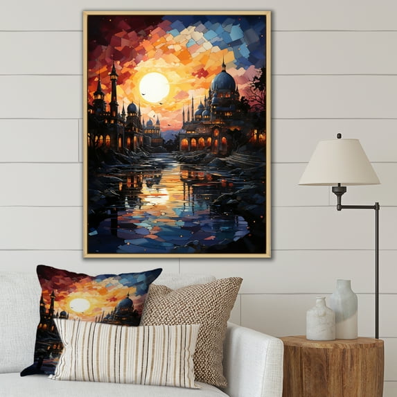 Designart "Hinduisim Hindu euphony In" Hinduisim Floater Framed Wall ...