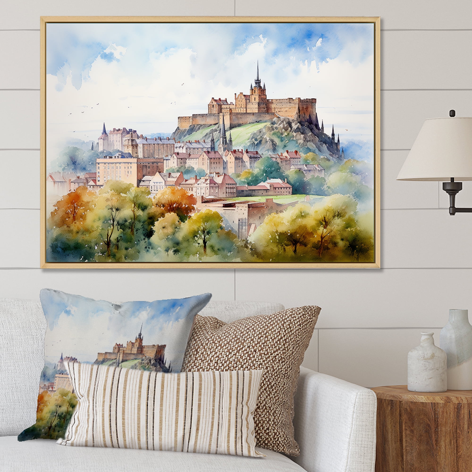 Designart "Historic English Fortress A Medieval Wonder II" Architecture ...