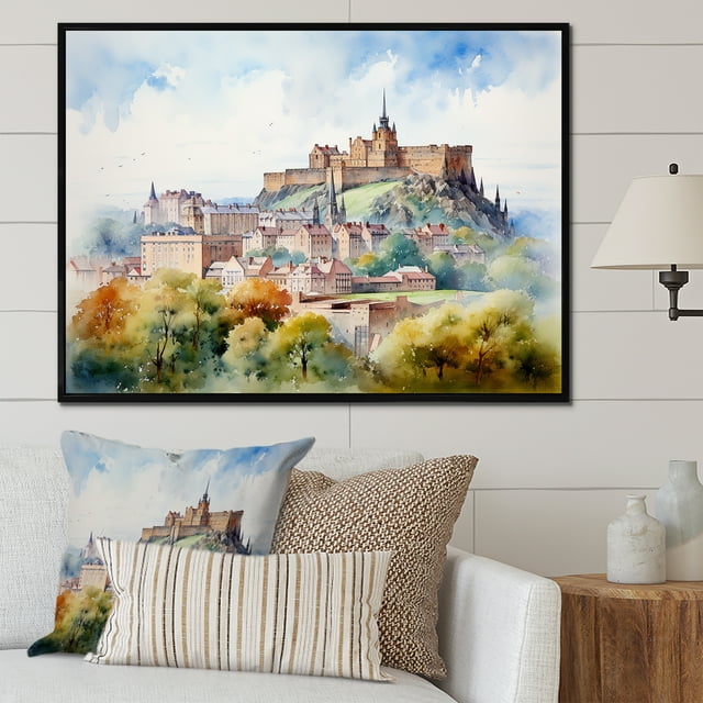 Designart "Historic English Fortress A Medieval Wonder II" Architecture ...