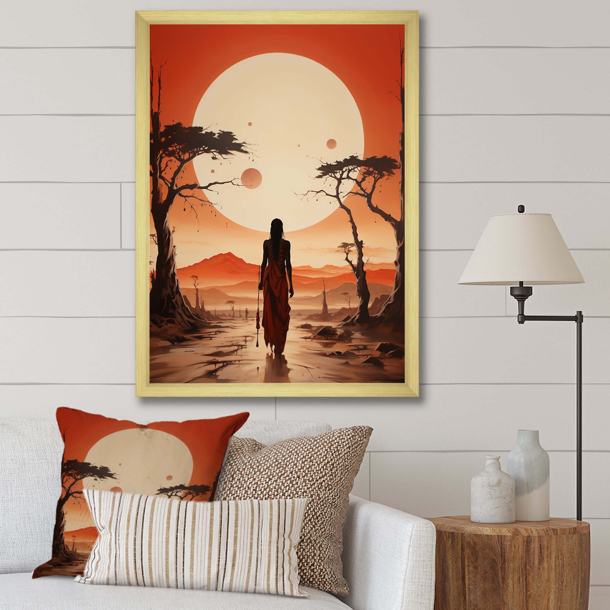 Designart "Horizon With The Himba Tribe I" African Tribes Picture ...