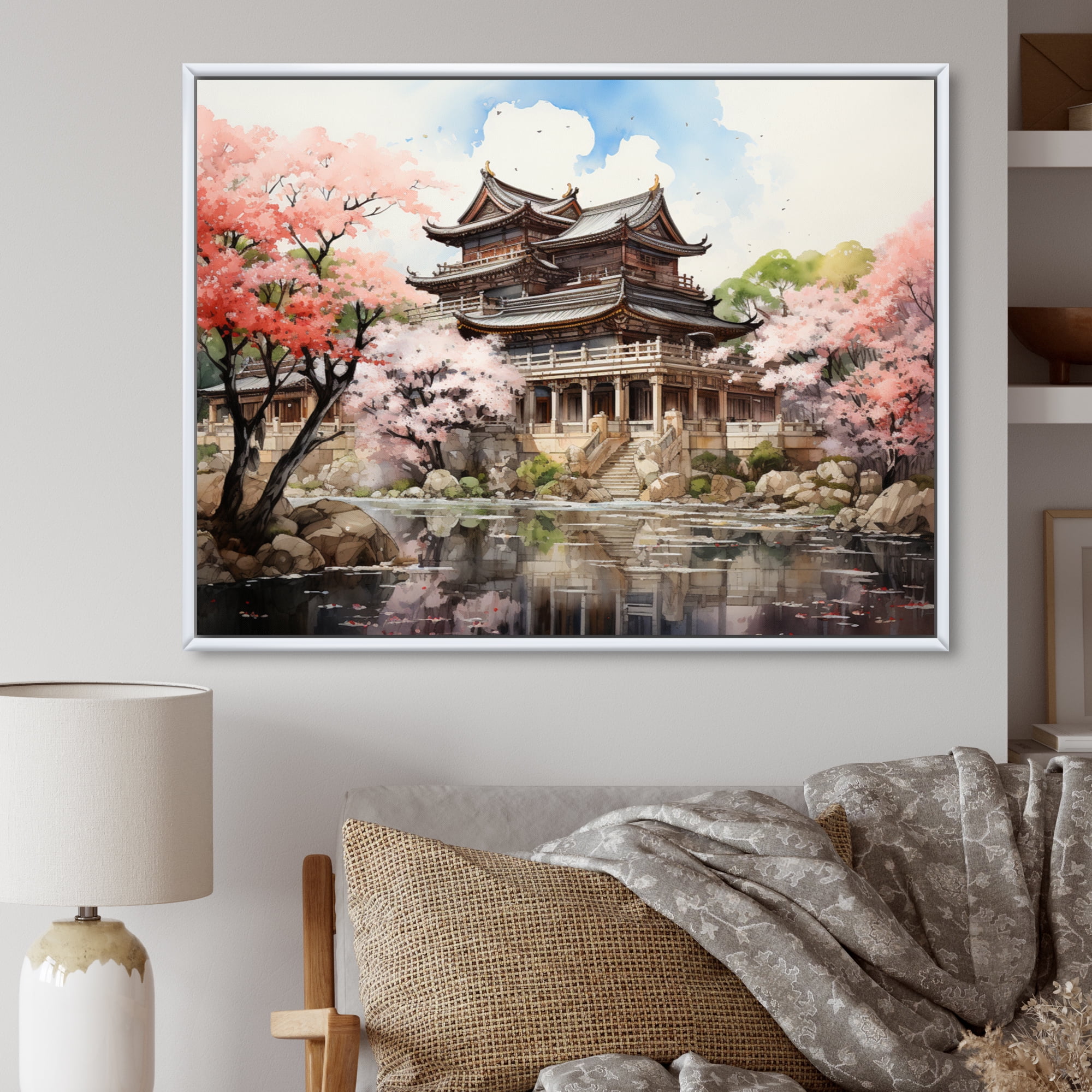 Designart "Imperial Palace China Art painting II" China Art Floater ...