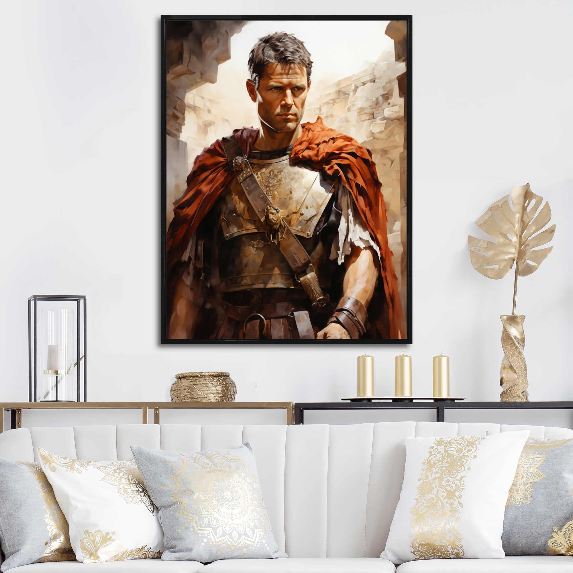 Designart "Imperial Portrait Emperor Tiberius painting" Emperor Floater ...