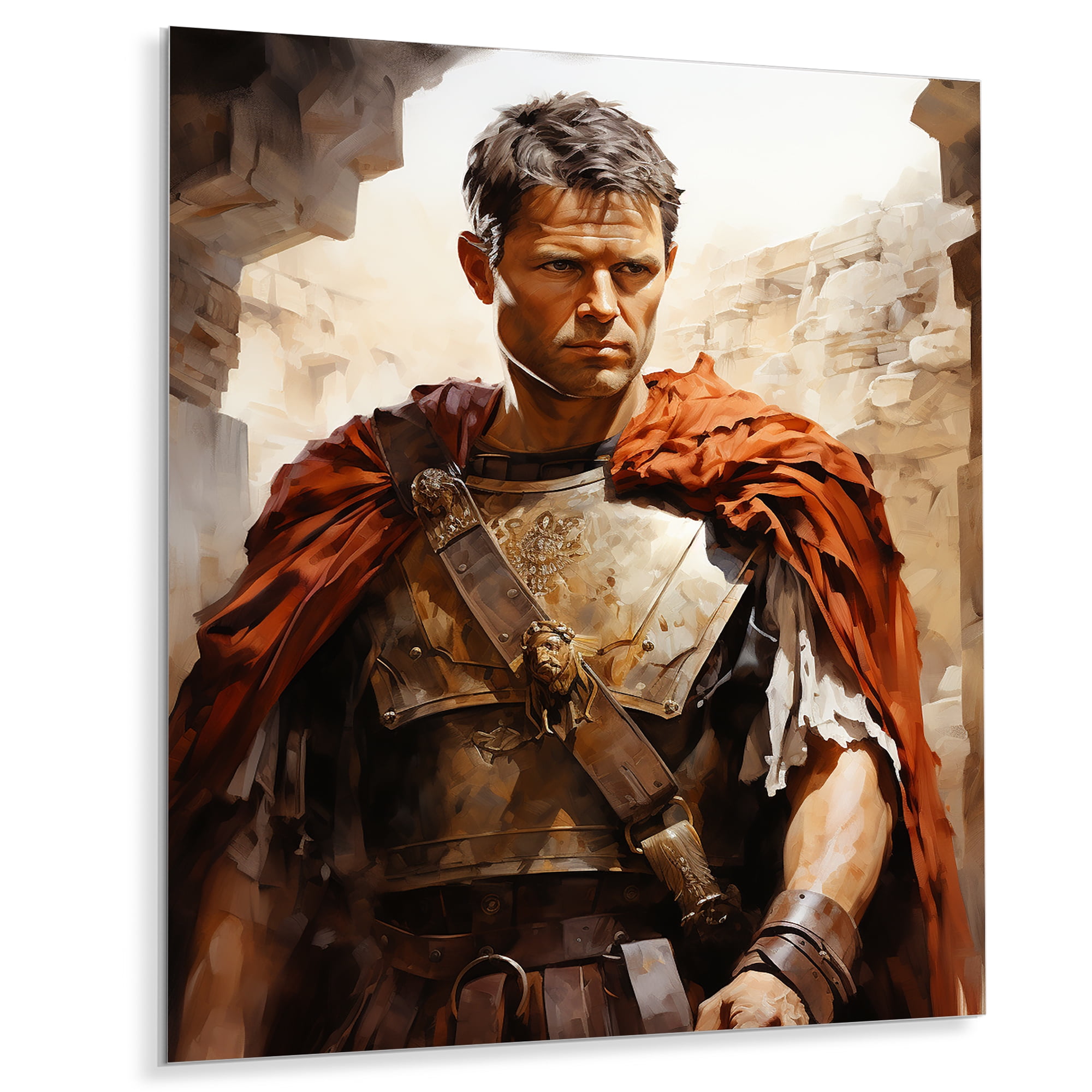 Designart "Imperial Portrait Emperor Tiberius painting" Emperor Metal ...