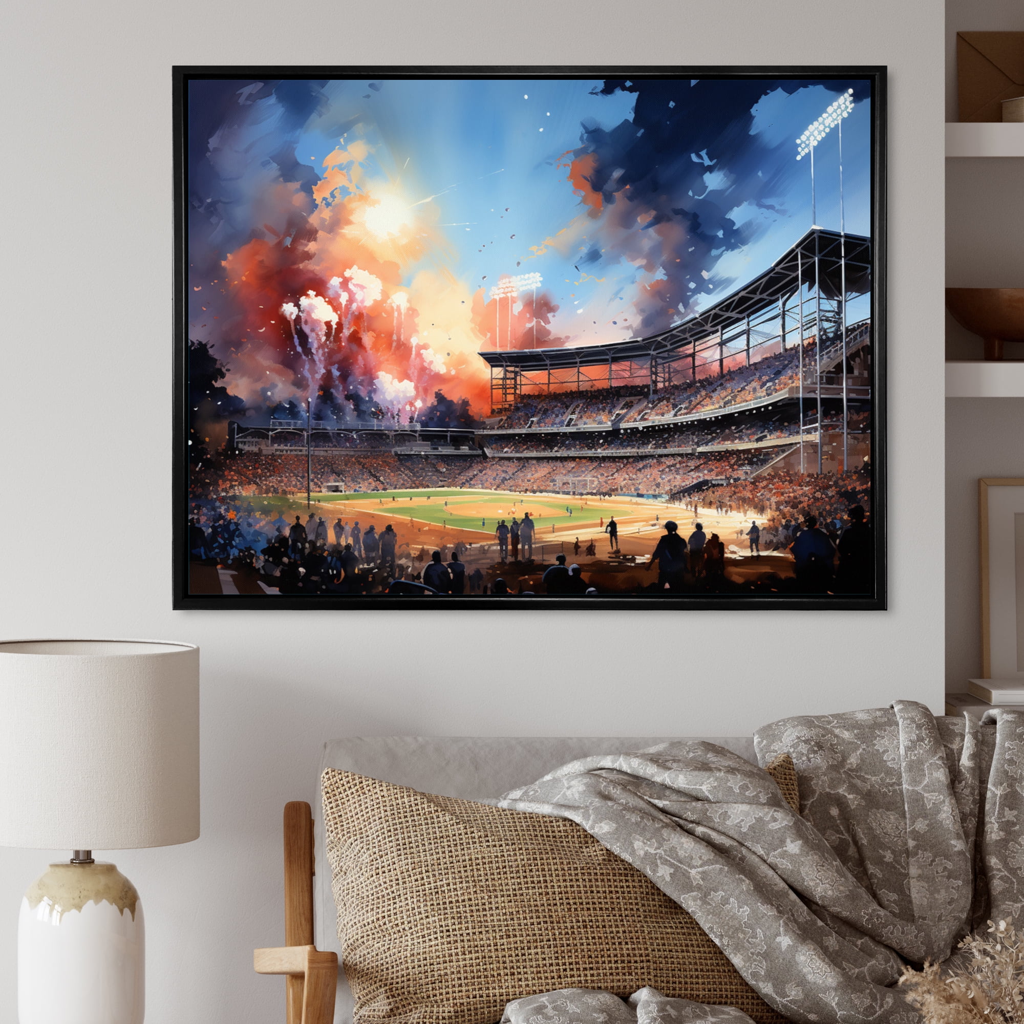 Designart "In Spotlight Sport Stadium wall art III" Architecture ...