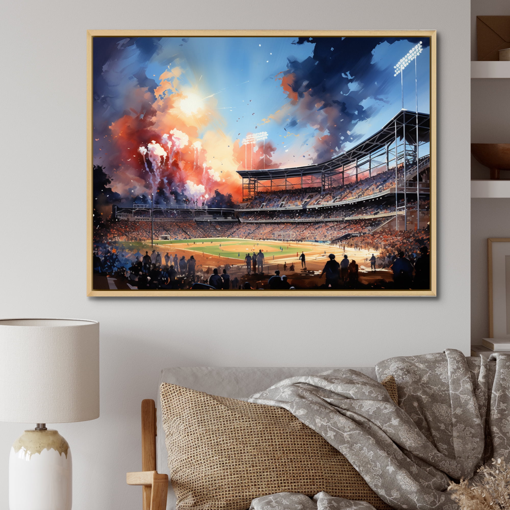 Designart "In Spotlight Sport Stadium wall art III" Architecture ...