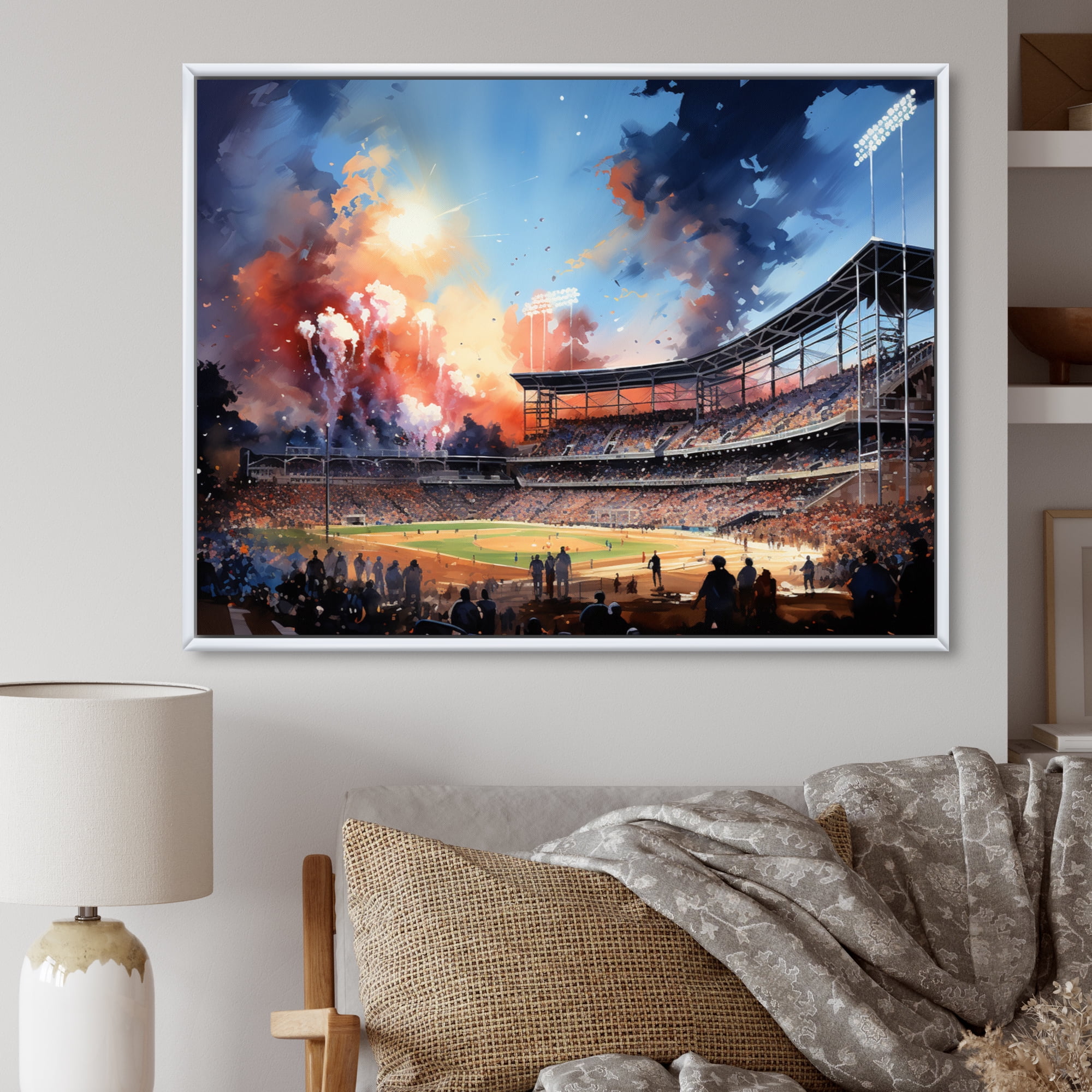 Designart "In Spotlight Sport Stadium wall art III" Architecture ...