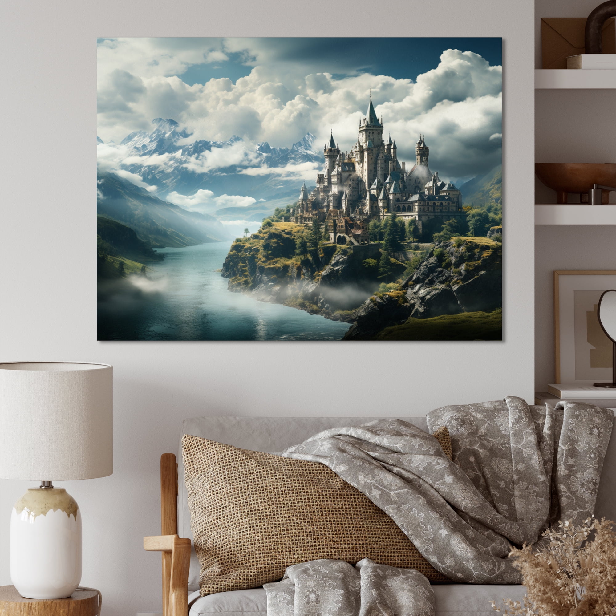 Designart "In The Castles Castle wall art" Architecture Wall Art Living ...