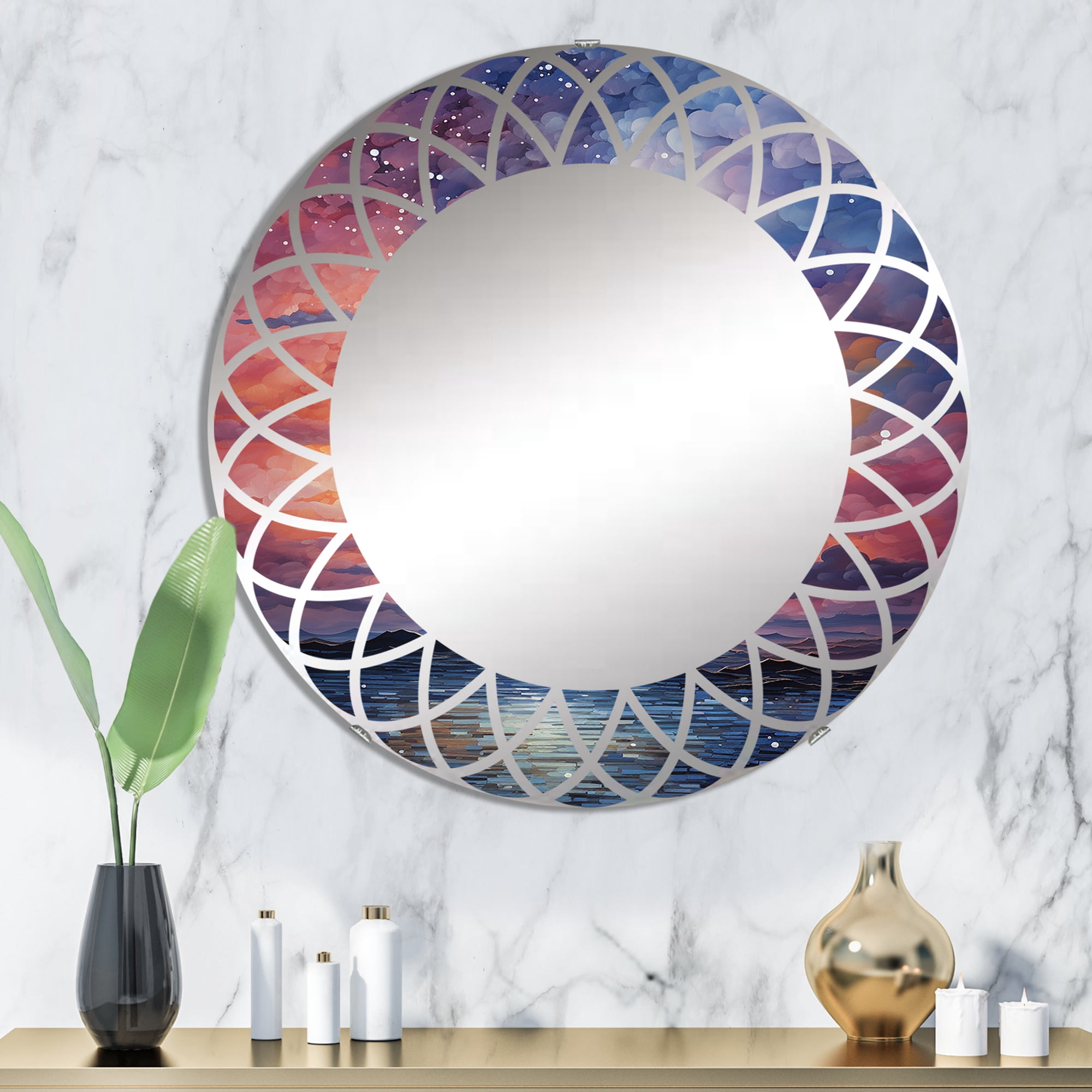 Designart "Infinite Horizons Colorful Sky Photo I" Nautical & Beach ...