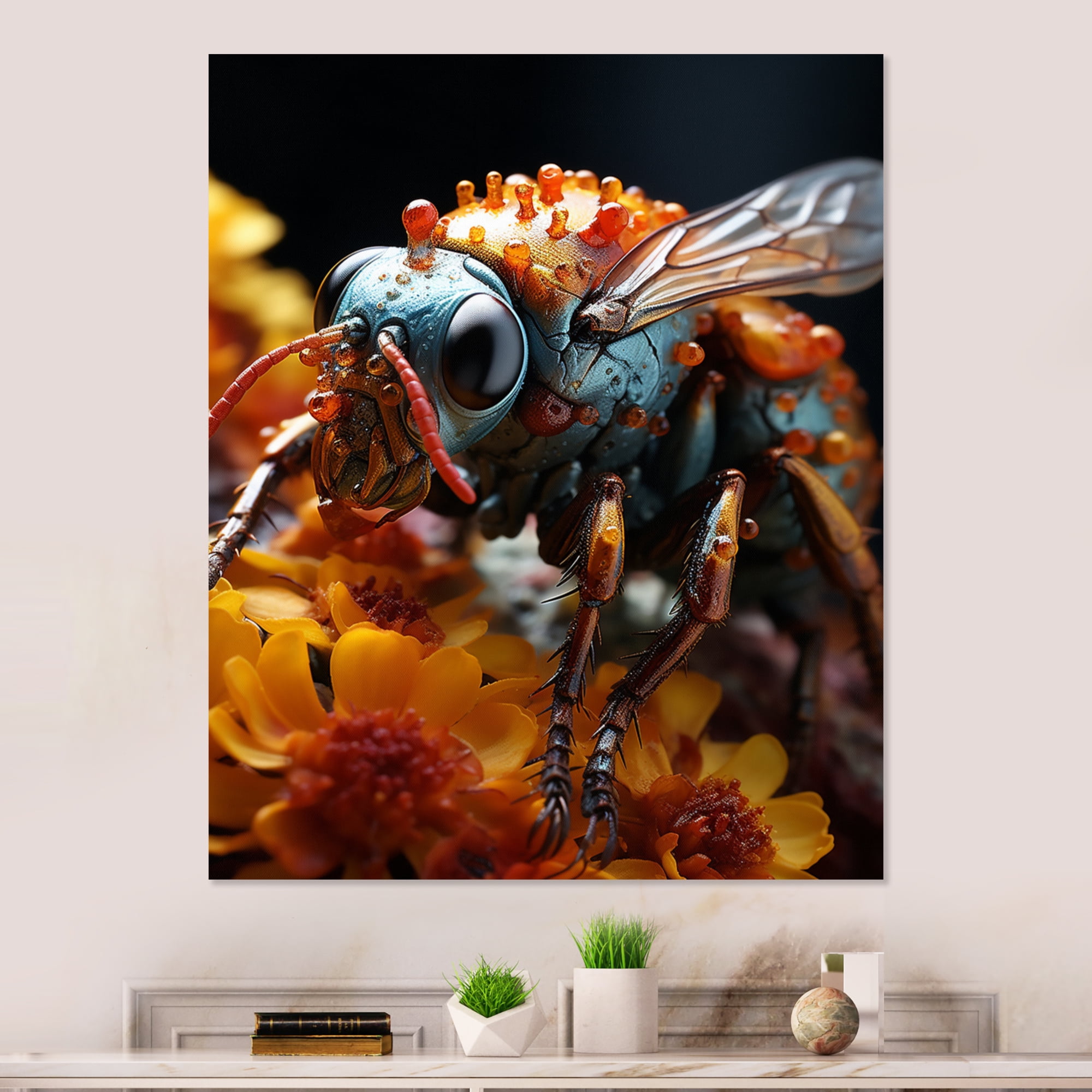 Designart "Insects Bugs Animal National II" Insects & Bugs Metal Wall ...
