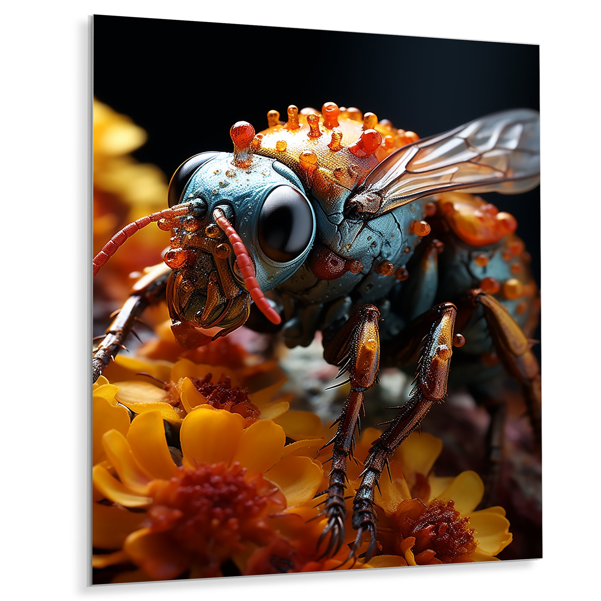 Designart "Insects Bugs Animal National II" Insects & Bugs Metal Wall ...
