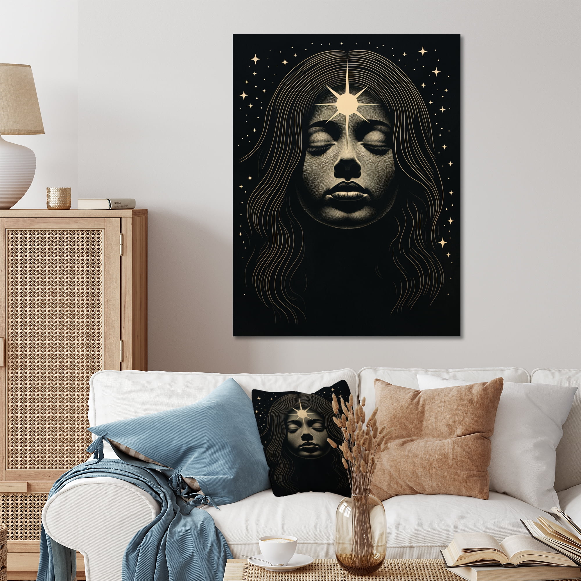 Designart "Insight into the Spirit II" Astrology Metal Art Print ...