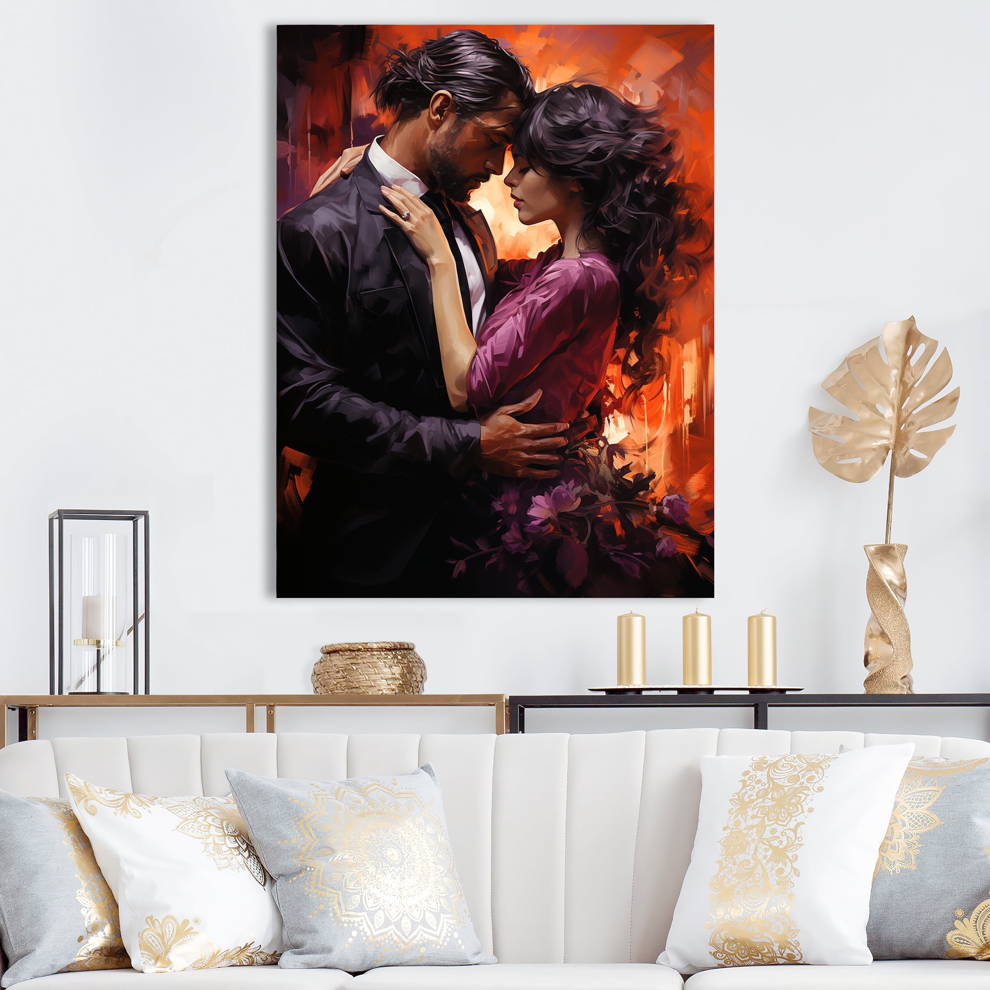 Designart "Intense Tango Passion in Music II" Entertainment Wall Decor ...