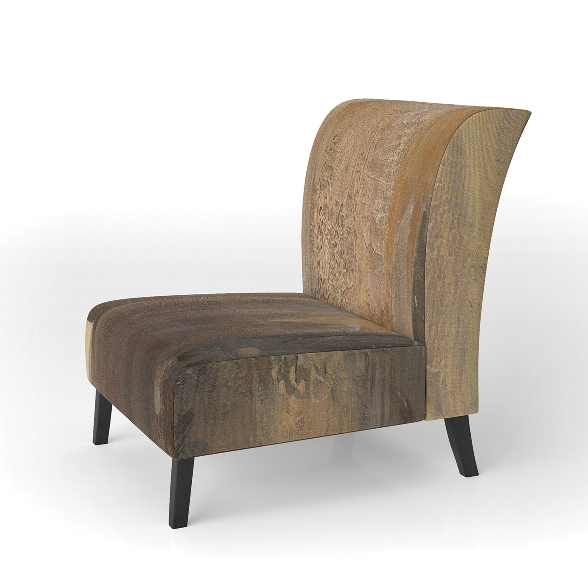 Designart "Into The Wild Gold Buffalo" Upholstered Modern Farmhouse ...