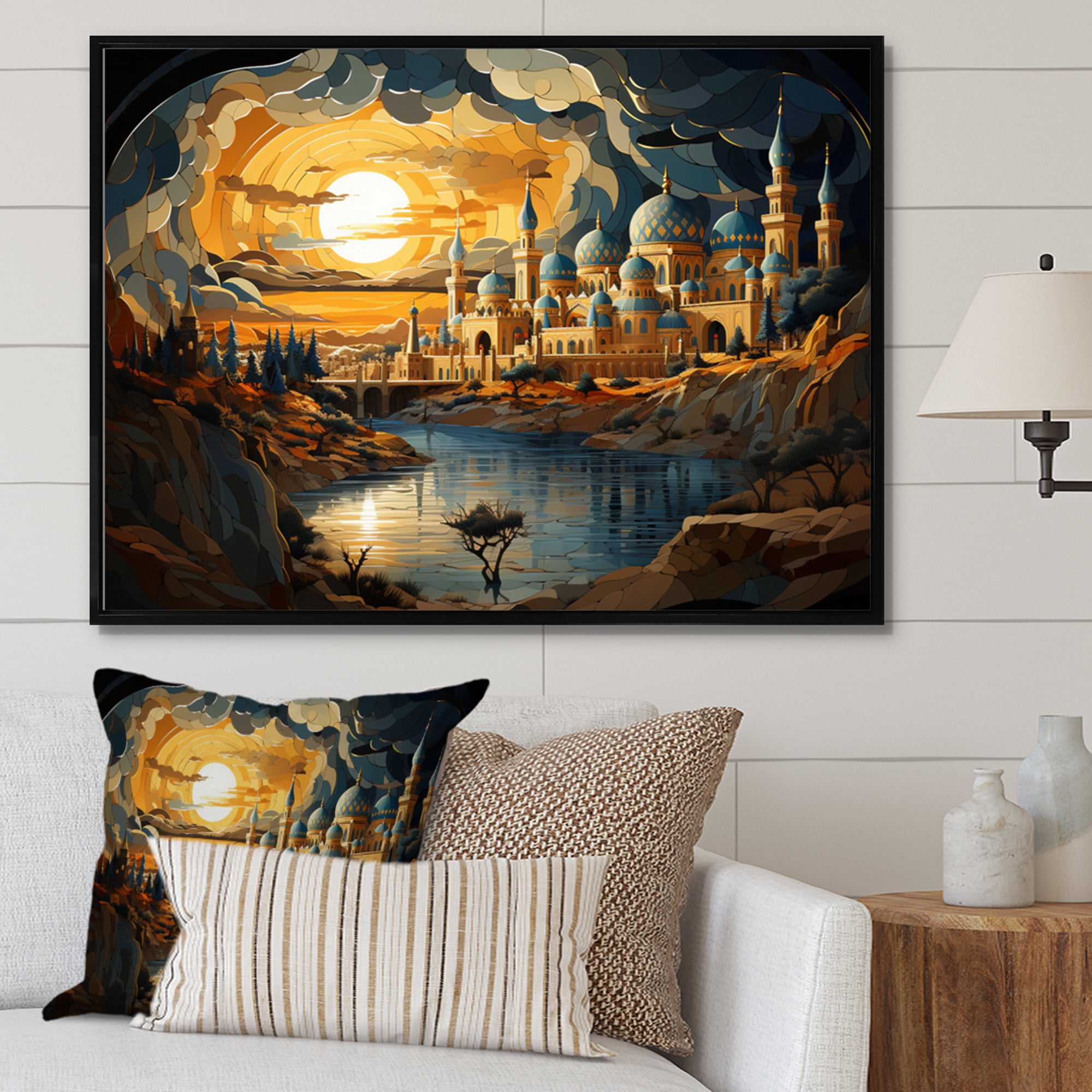 Designart "Intricacy This Islam Islamic wall art II" Islamic Floater ...