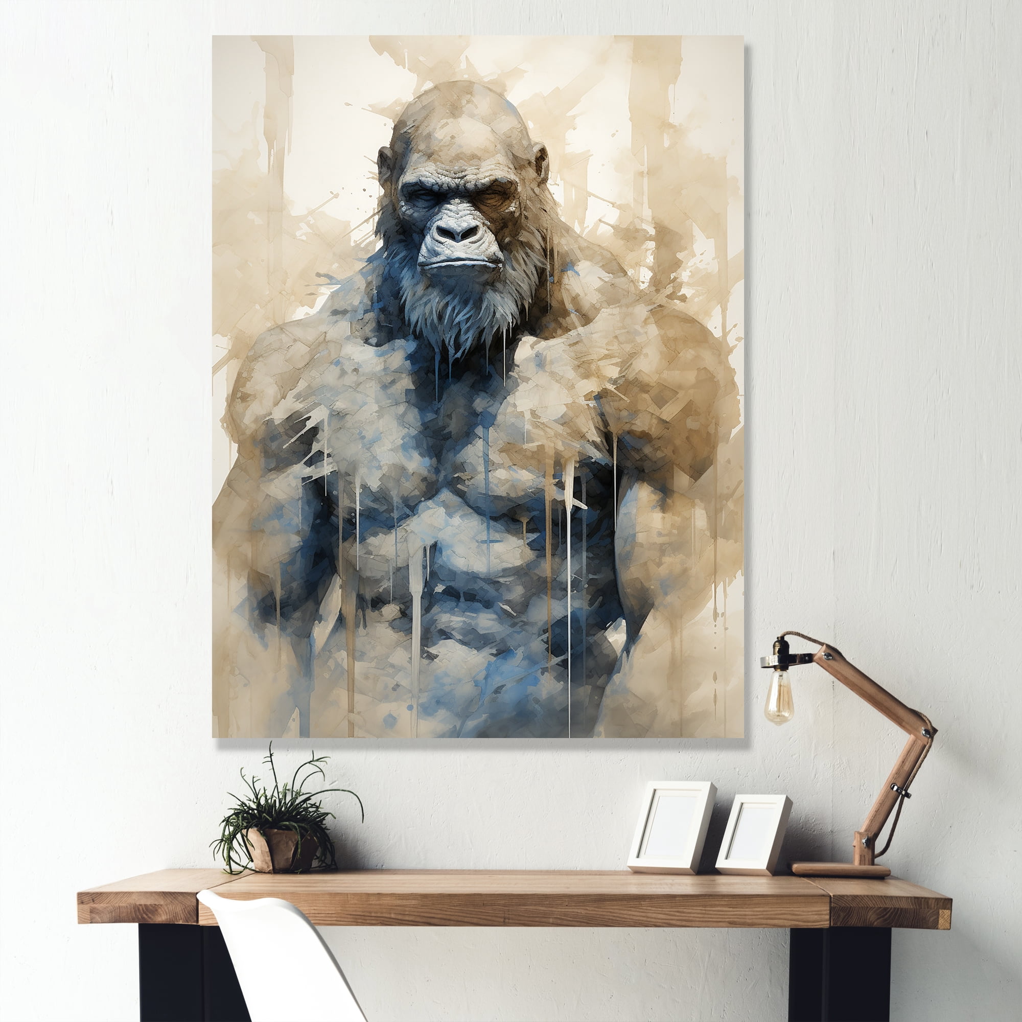Designart "Irate Sasquatch II" Bigfoot Wall Art Living Room - Walmart.com