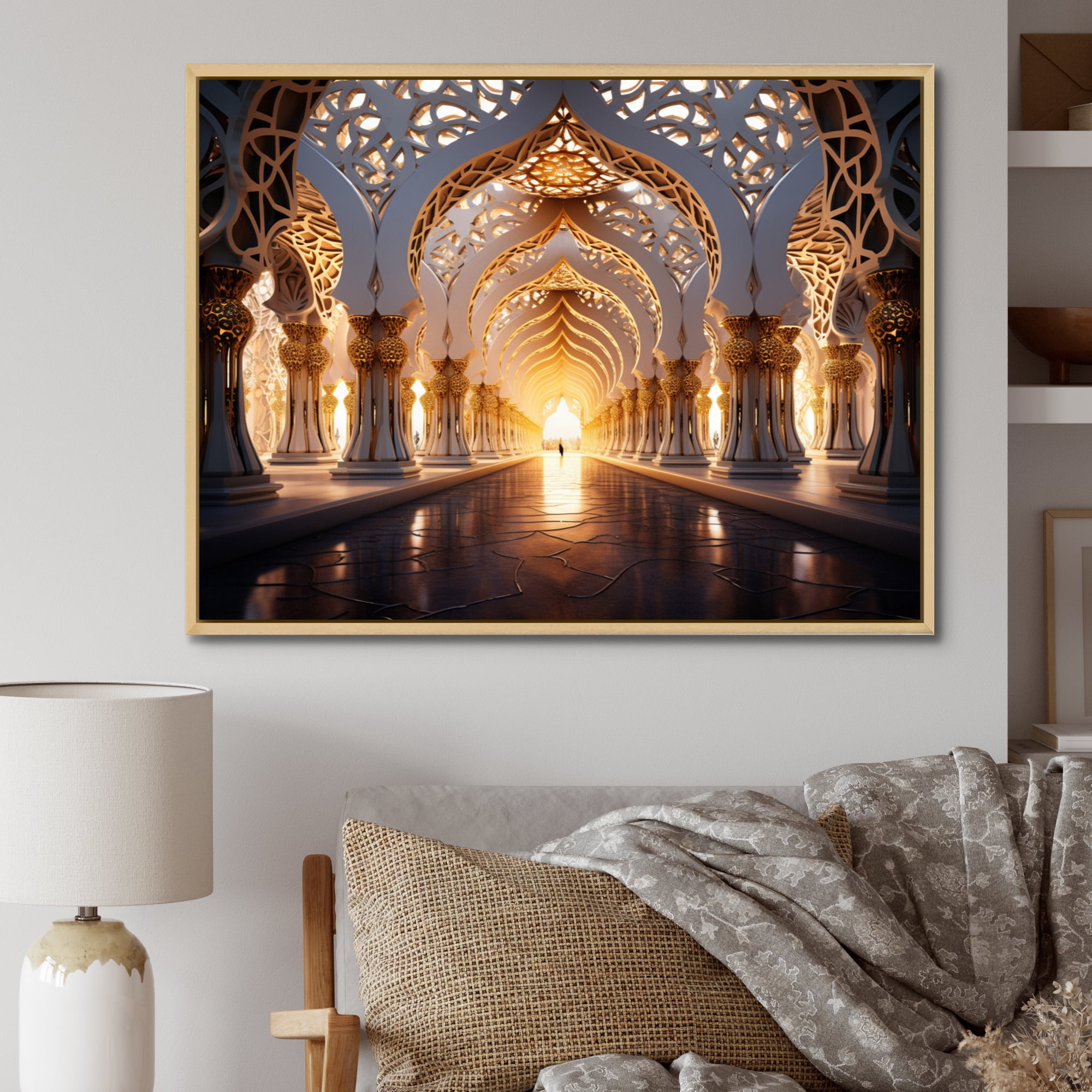 Designart "Islamic Architecture Islam wall art II" Islamic Floater ...