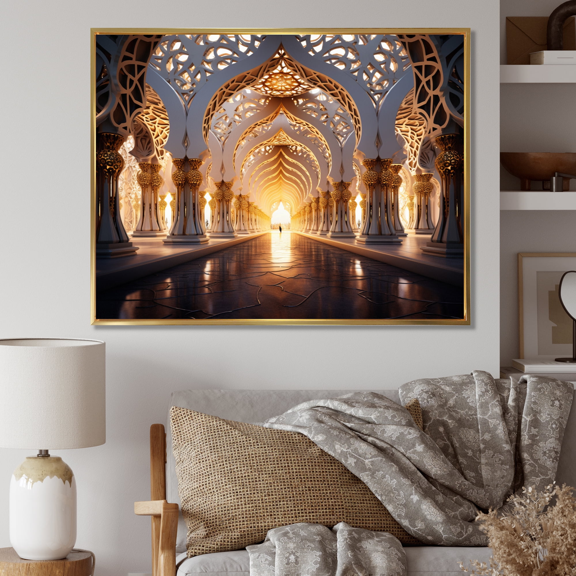 Designart "Islamic Architecture Islam wall art II" Islamic Floater ...