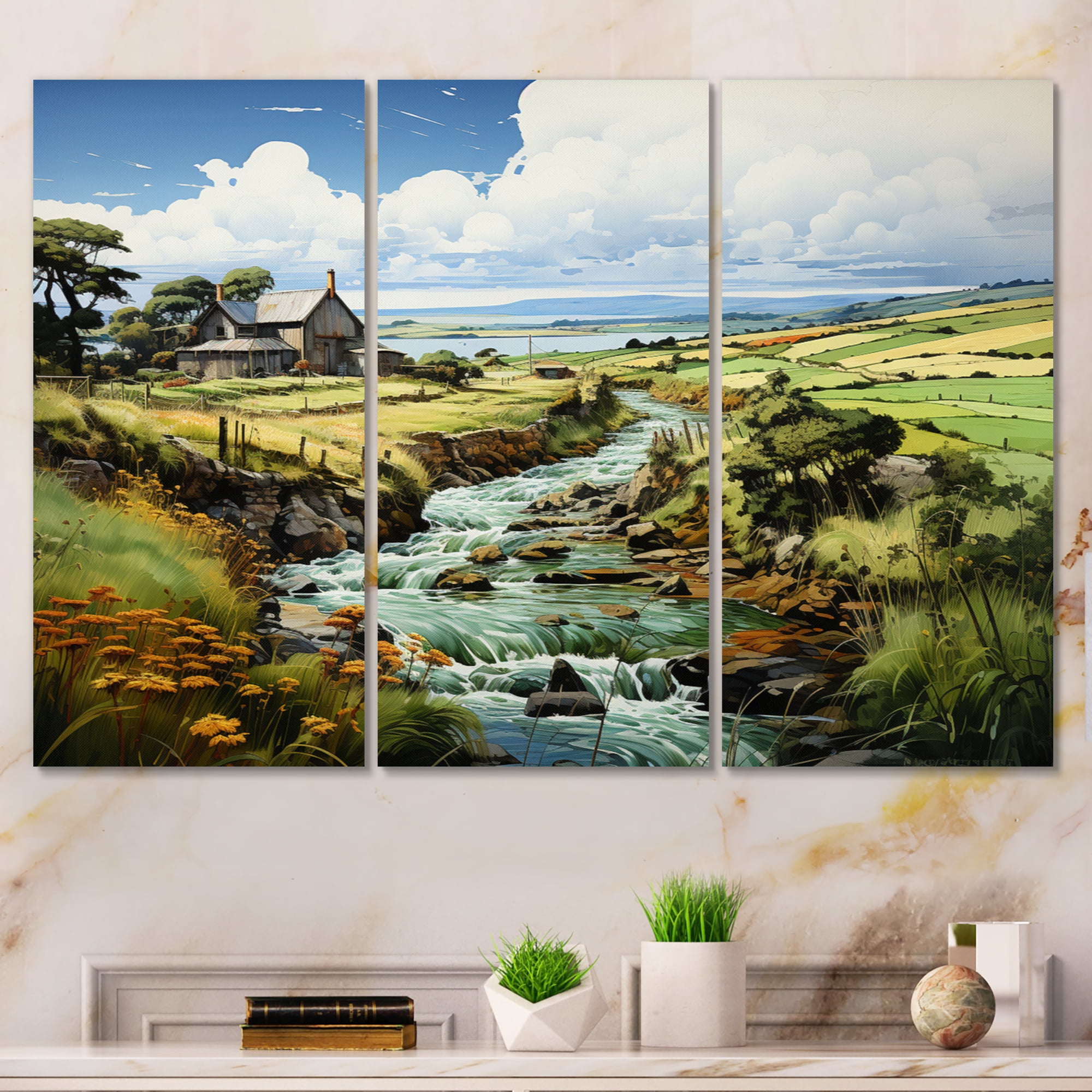 Designart "Isle This Ireland Emerald wall decor II" Ireland Art Living ...