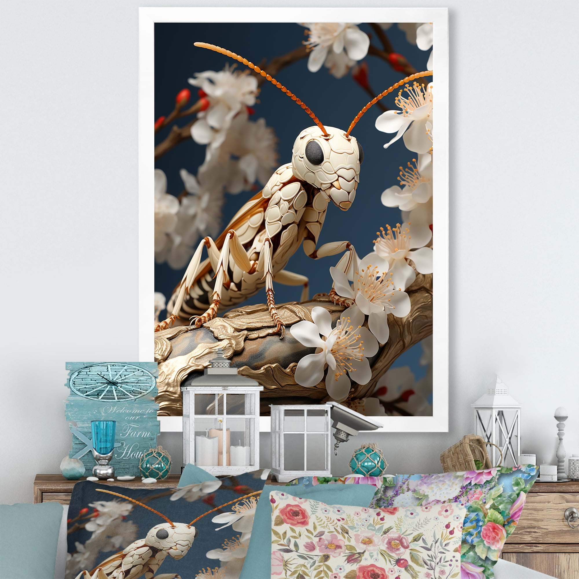 Designart "Ivory Ant As A Delicate Infiltrator" Animals Ant Picture ...
