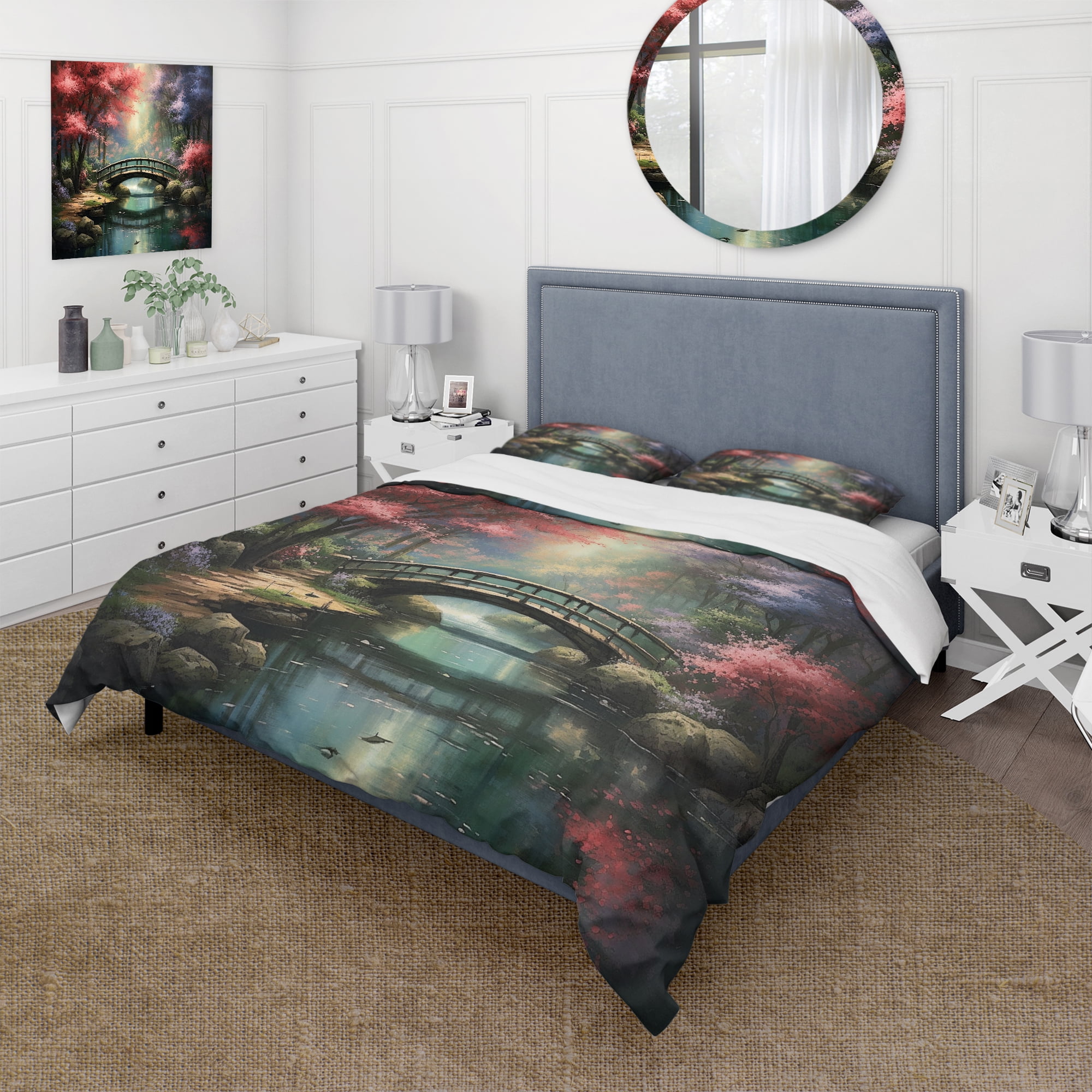Designart "Japan The Land of the Samurai IV" Japanese Bedding Covert ...
