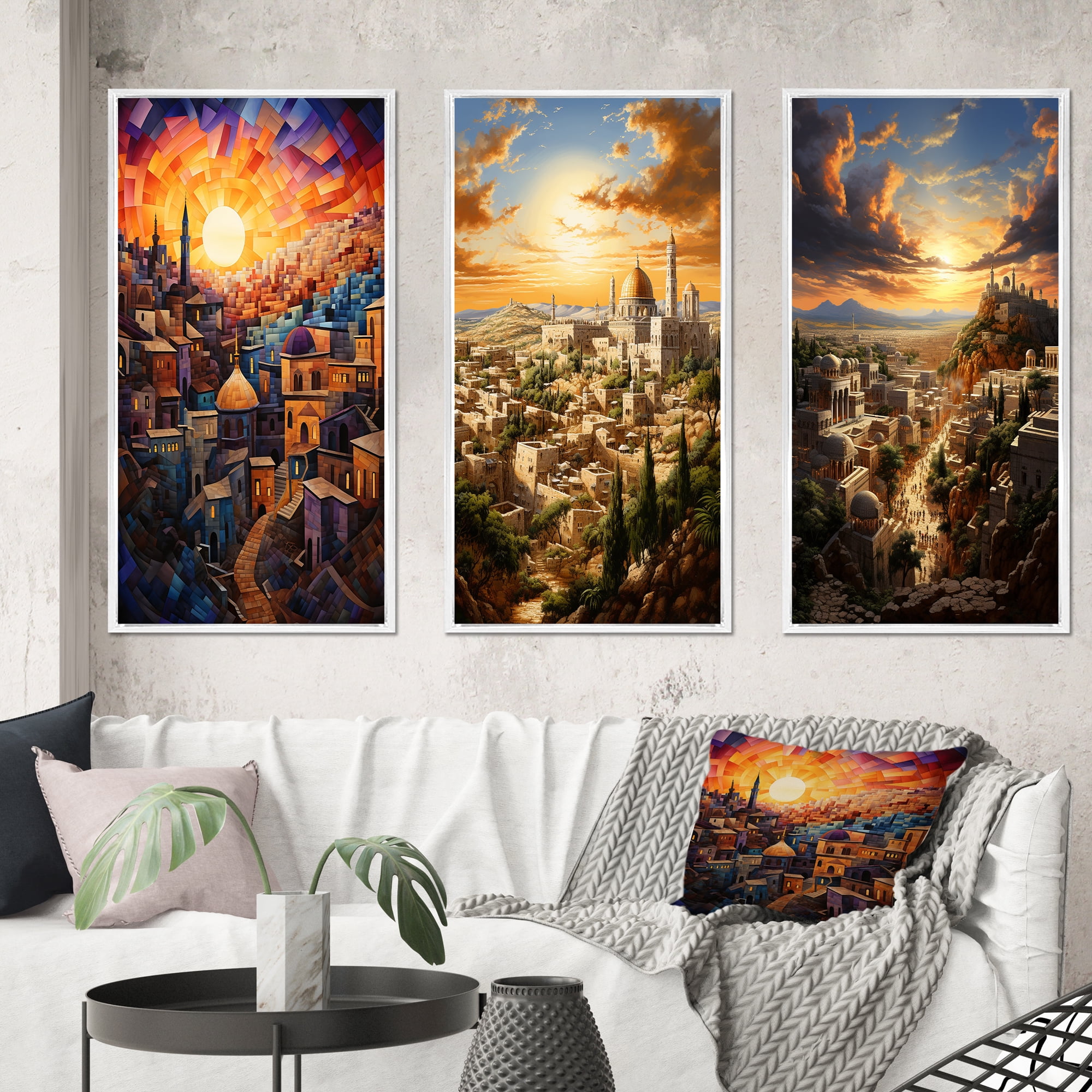 Designart "Judaic Journey To the Synagogue in Faith I" Religion ...