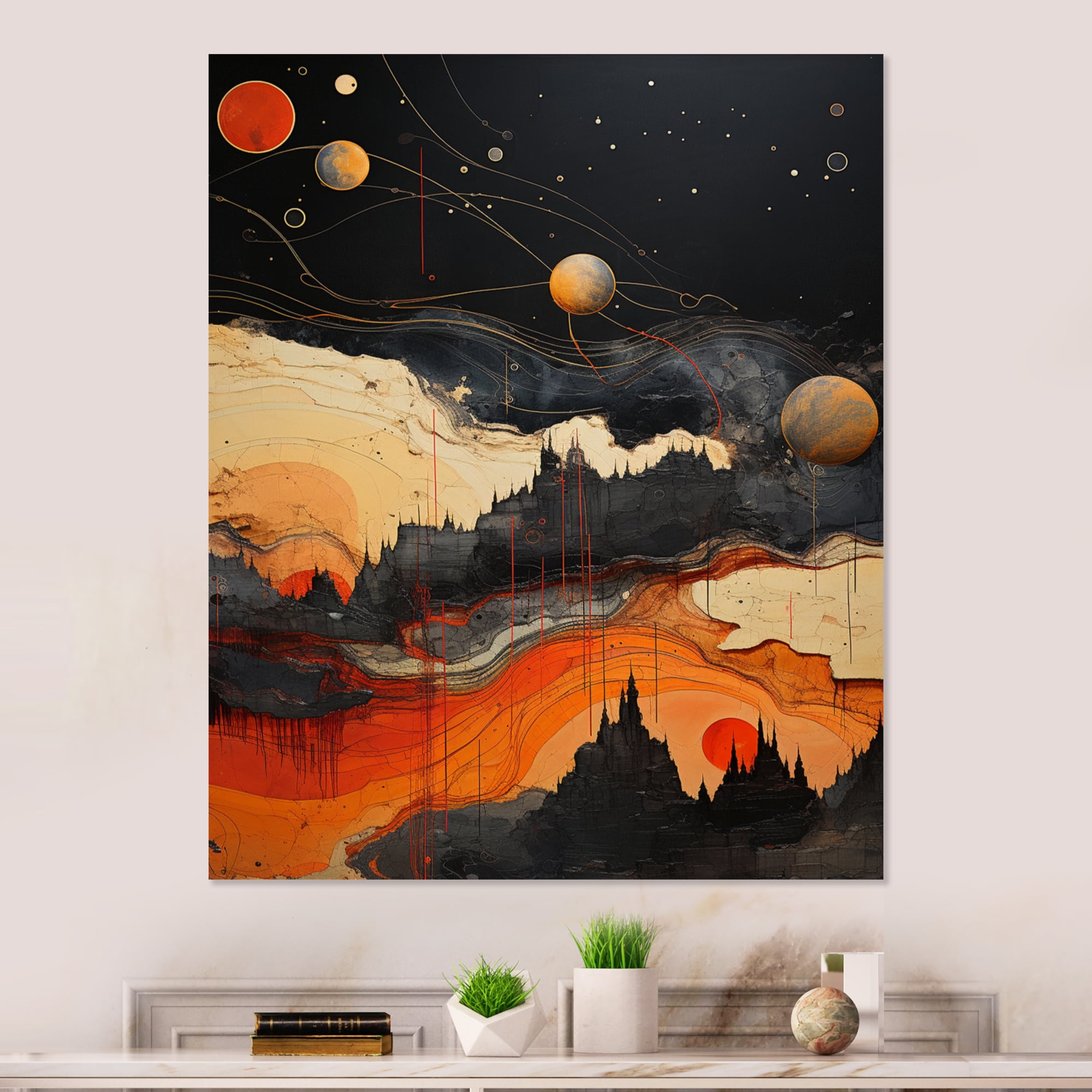 Designart "Jupiter Mars Bold I" Jupiter Metal Wall Art - Walmart.com