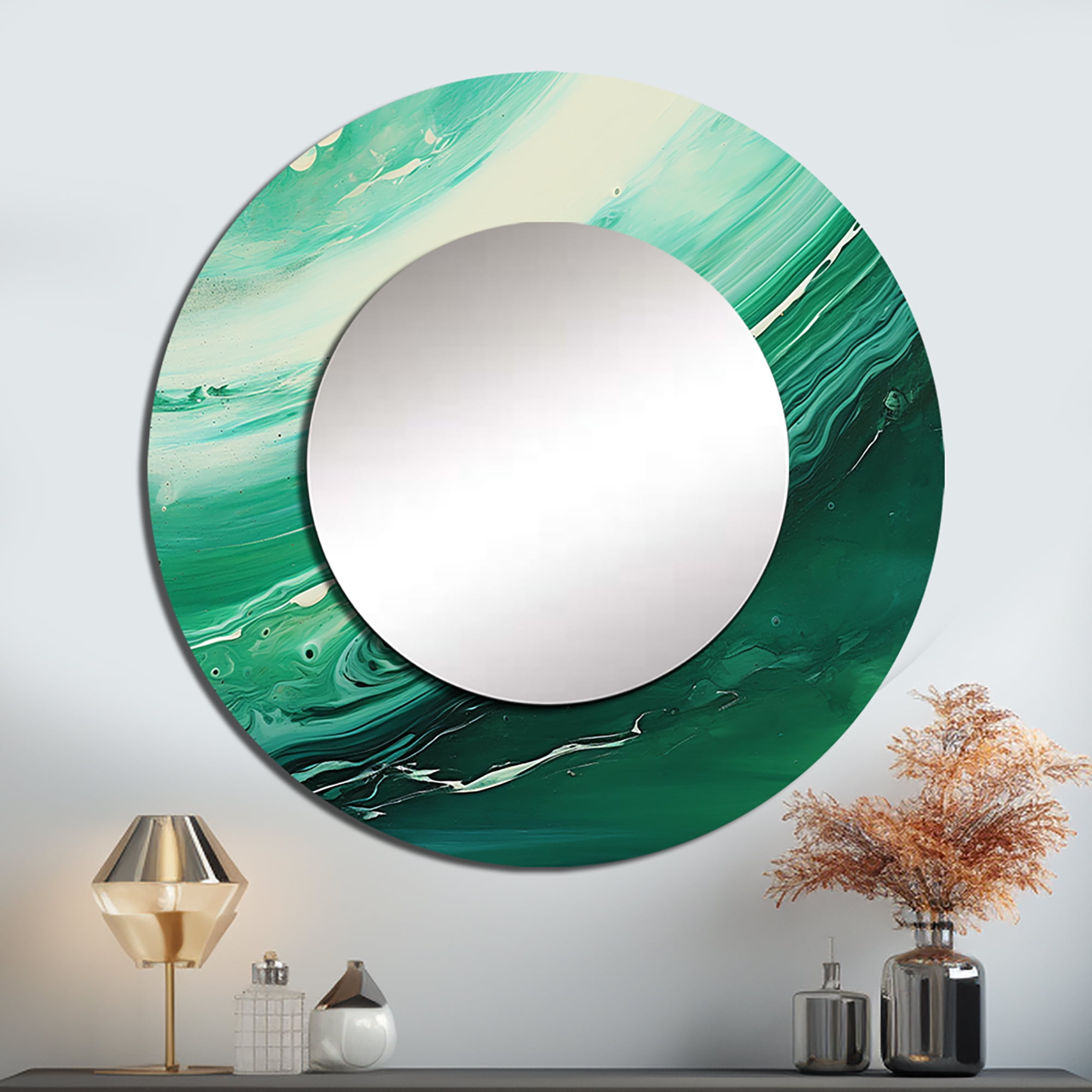 Designart "Jupiter Planet In Outer Space With Jade Hues" Our Solar ...