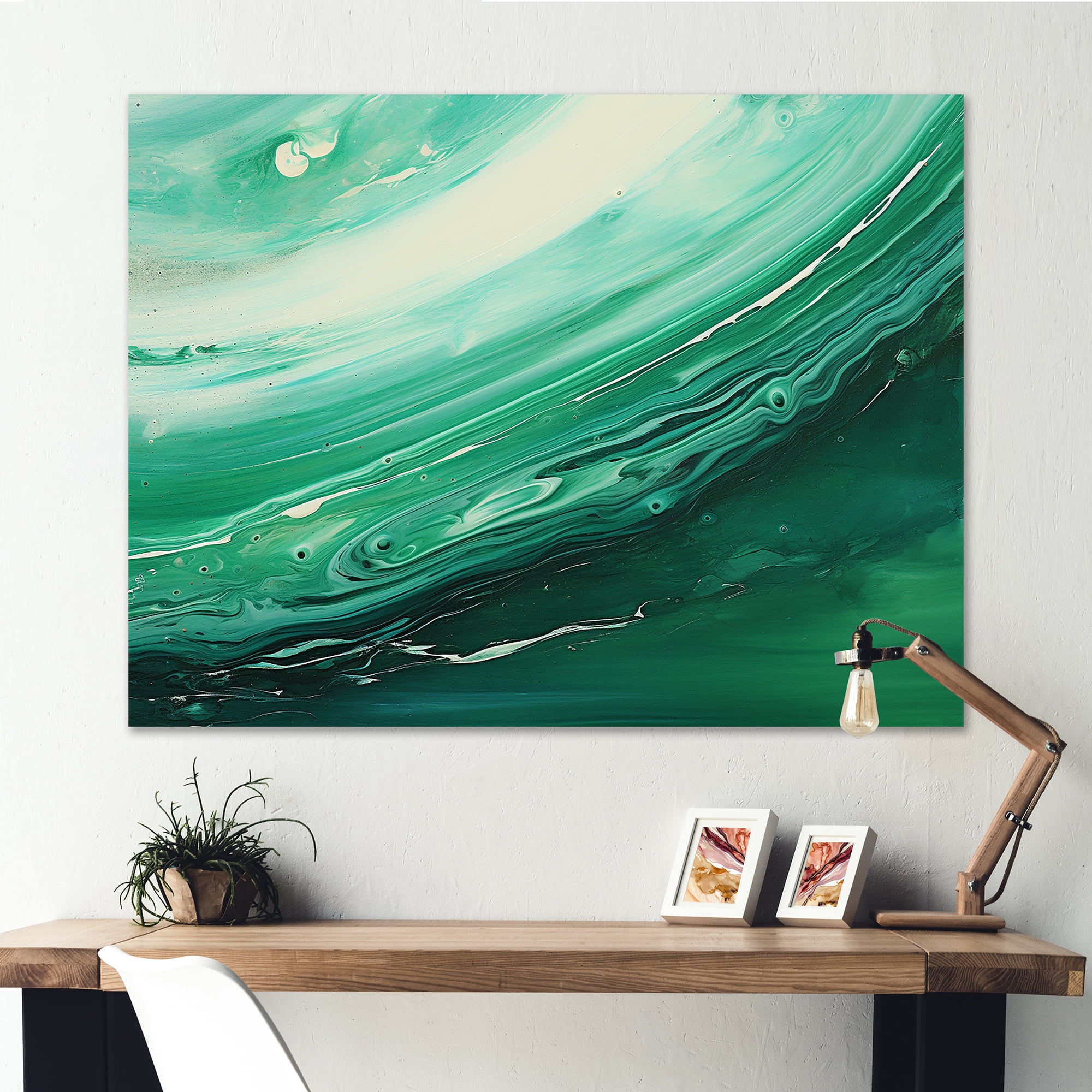 Designart "Jupiter Planet In Outer Space With Jade Hues" Our Solar ...