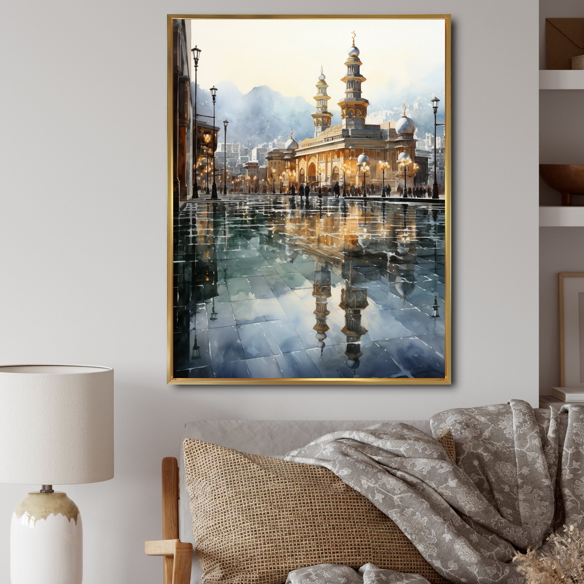 Designart "Kaaba Reflection Islam wall art II" Religion & Spirituality ...