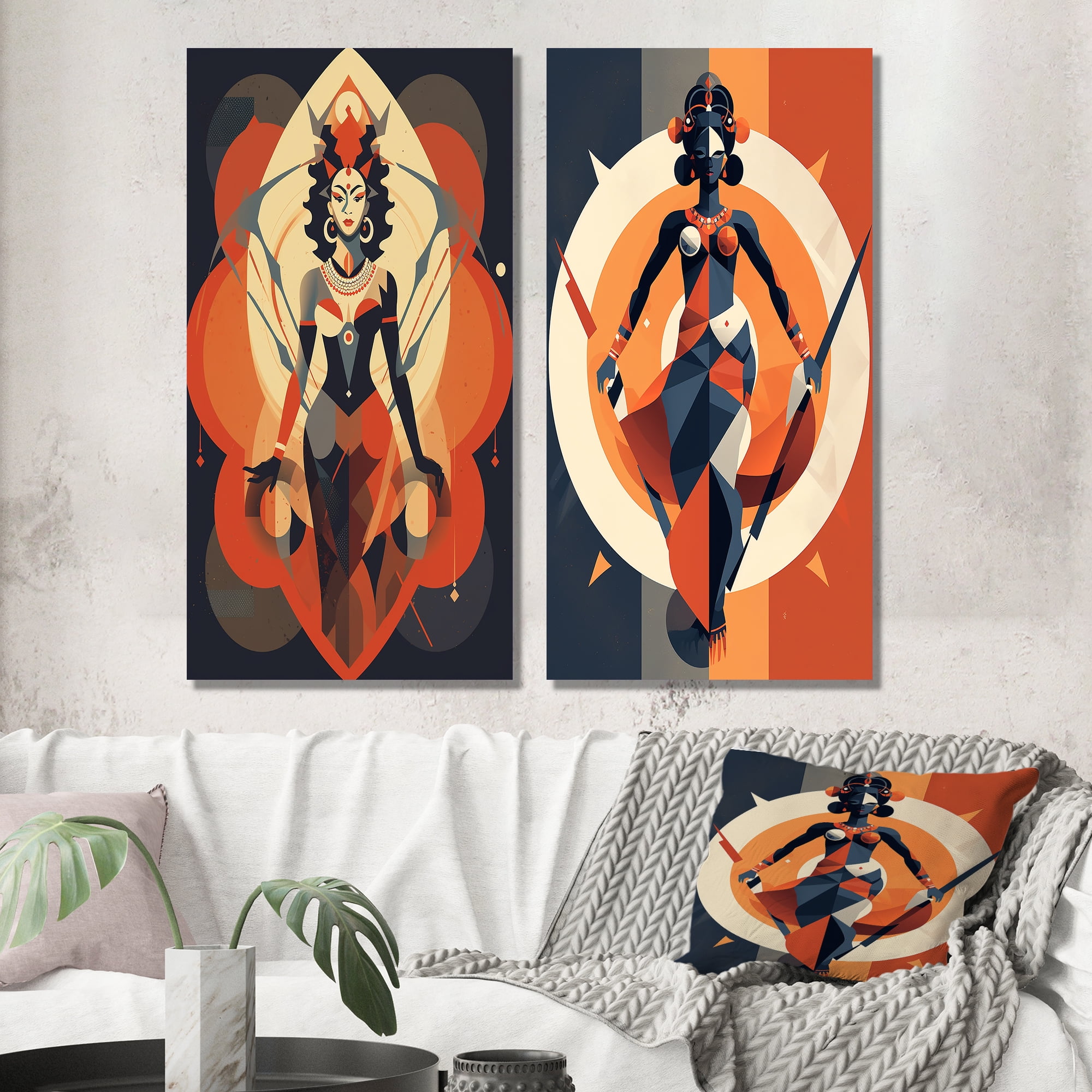 Designart "Kali, the Tantric Goddess Retro Illustration II" Hinduisim ...