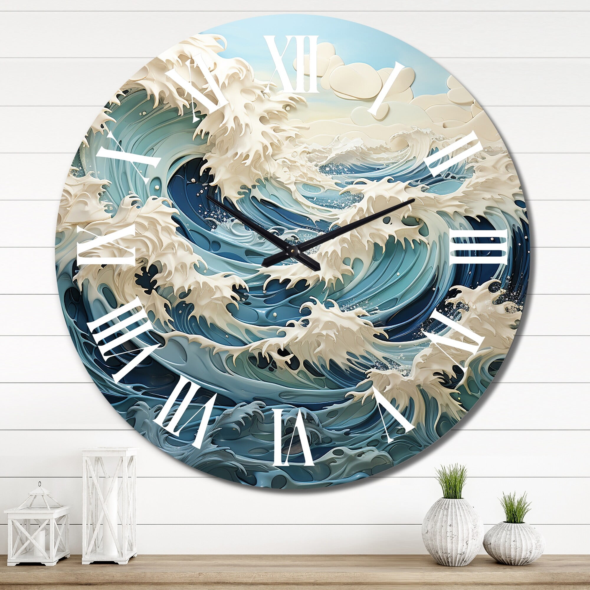 Designart "Kinetic Waves in the World of Art I" Nautical & Beach ...