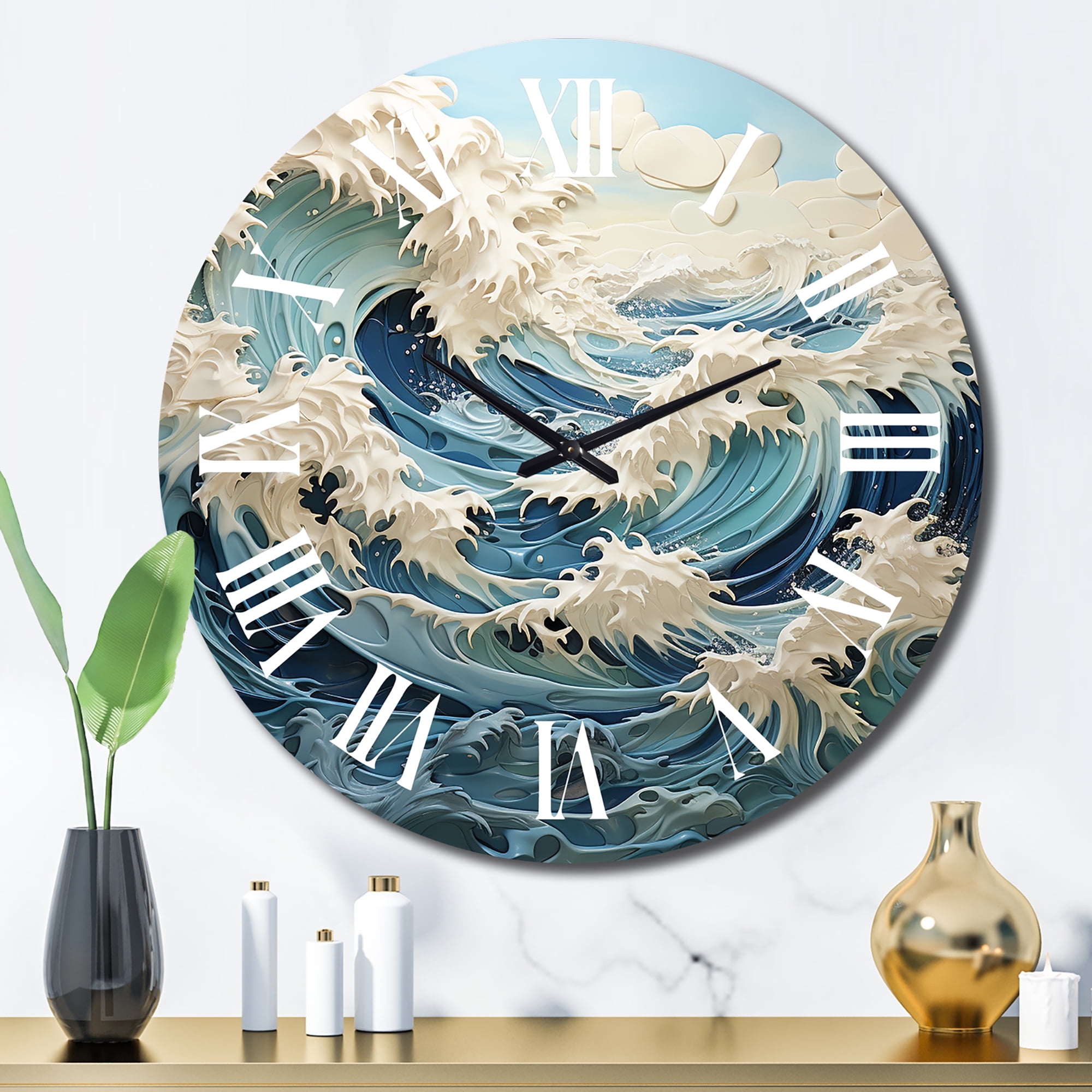 Designart "Kinetic Waves in the World of Art I" Nautical & Beach ...