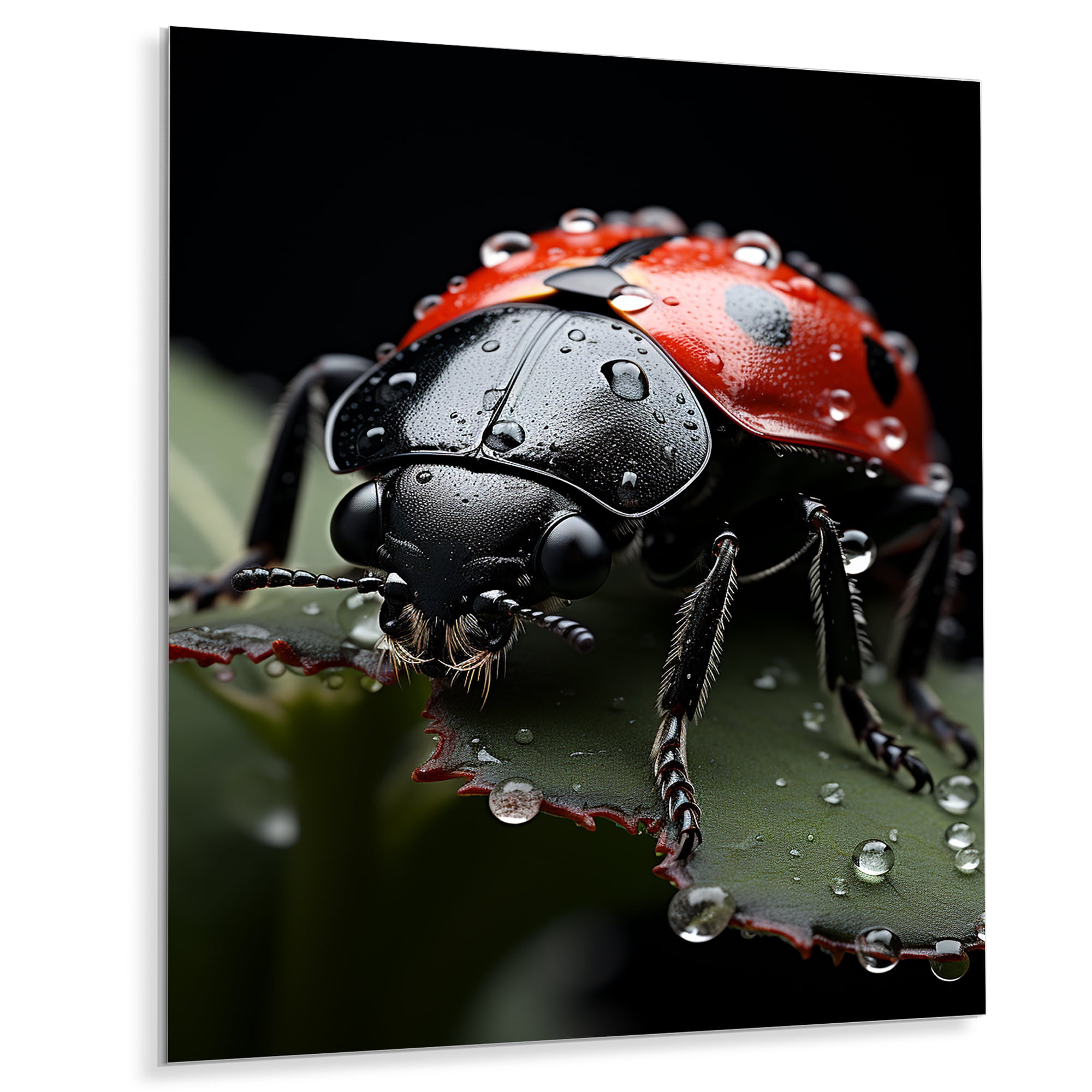 Designart "Ladybug Animal I" Ladybug Metal Wall Art Prints - Walmart.com