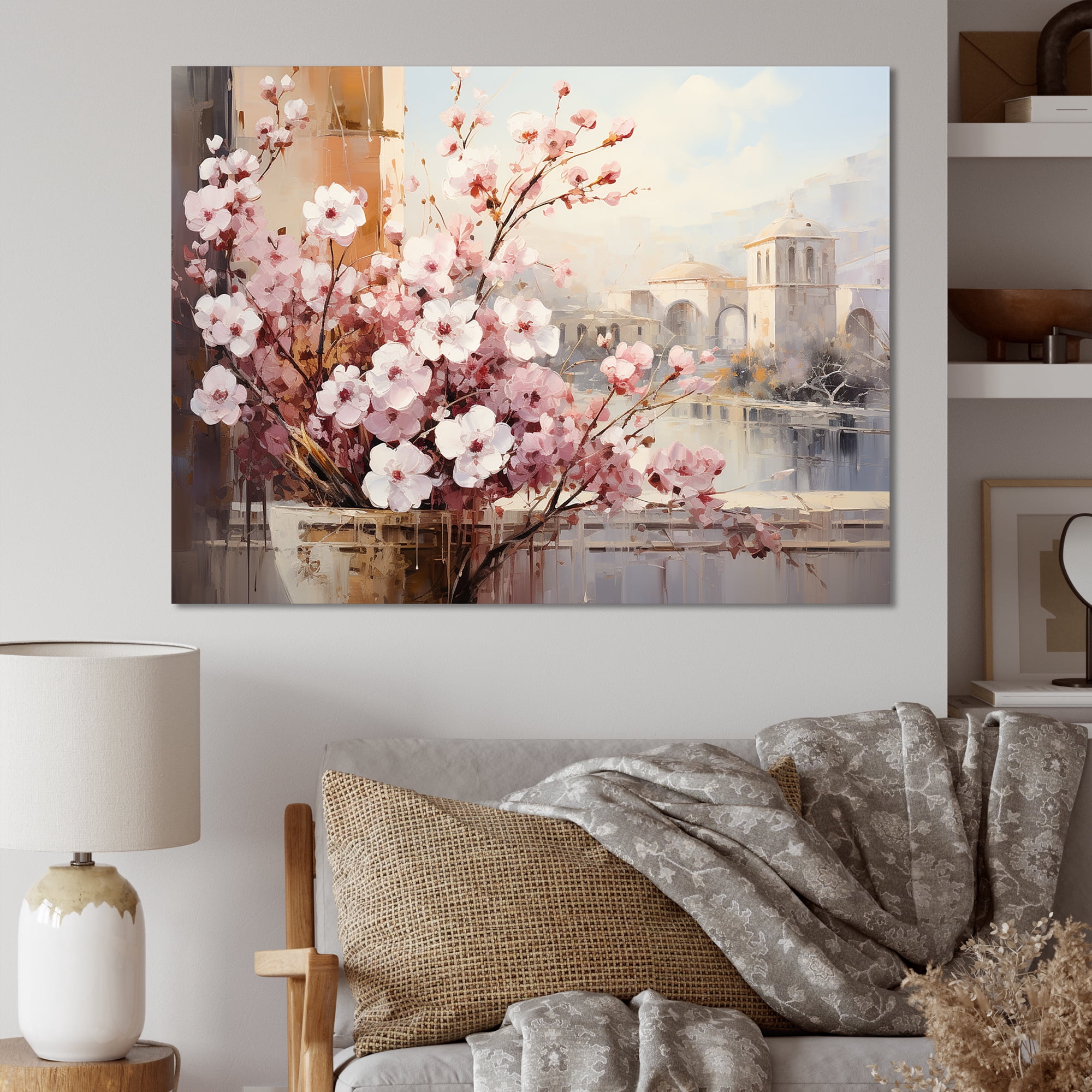 Designart "Landscape of Springtime in the Roman Empire I" Landscapes ...