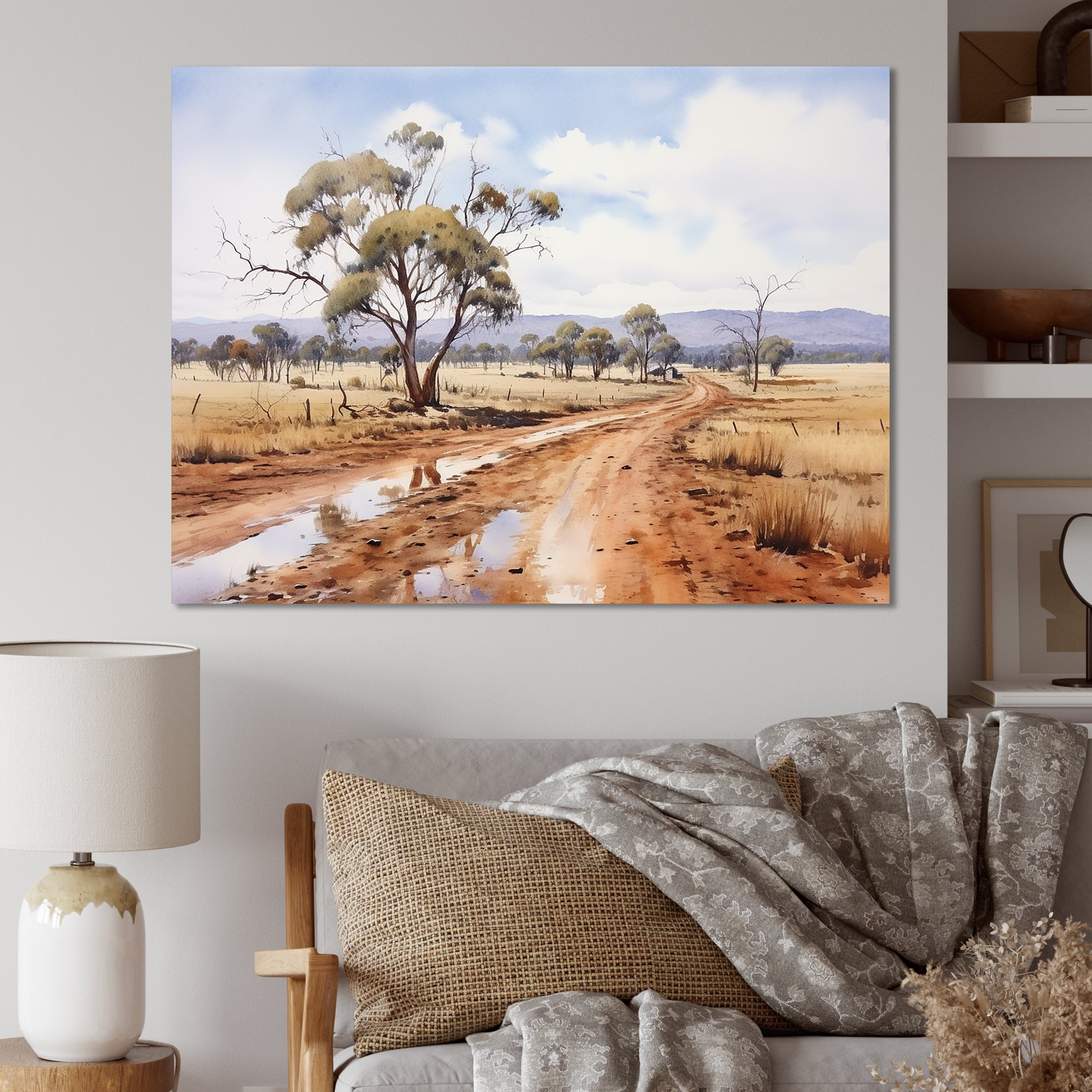 Designart "Landscape of the Australian Outback II" Extra Large ...