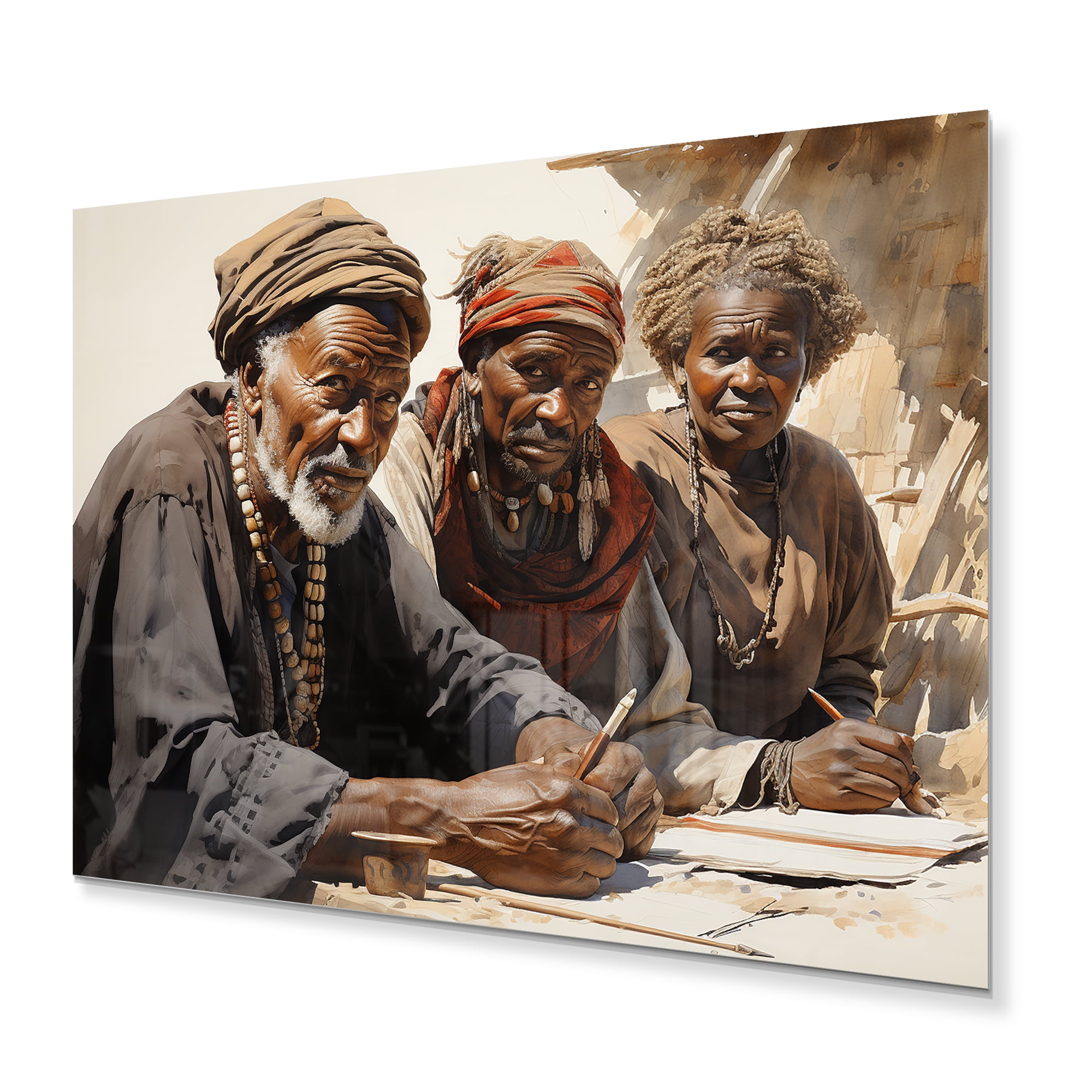 Designart "Legacy of African Artistry I" African American Metal Wall ...
