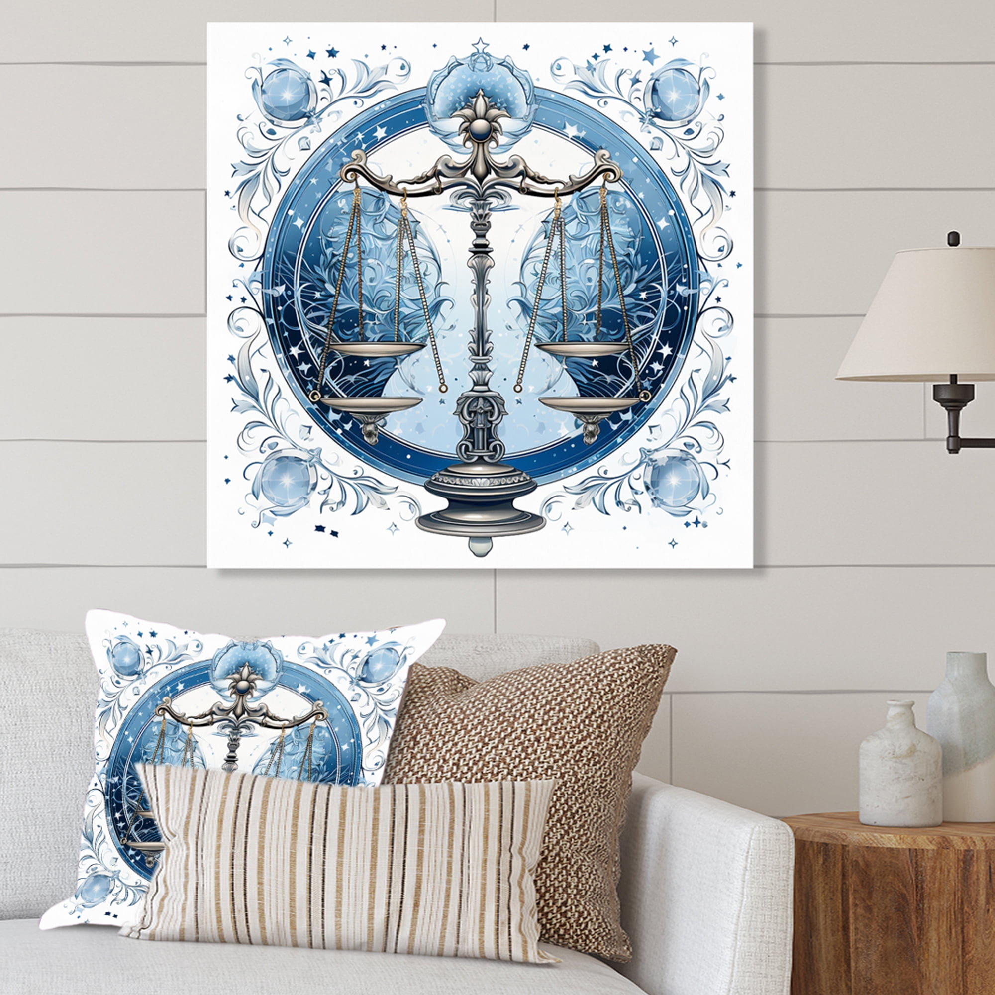 Designart "Libra The Scales II" Astrology Metal Art Print - Walmart.com
